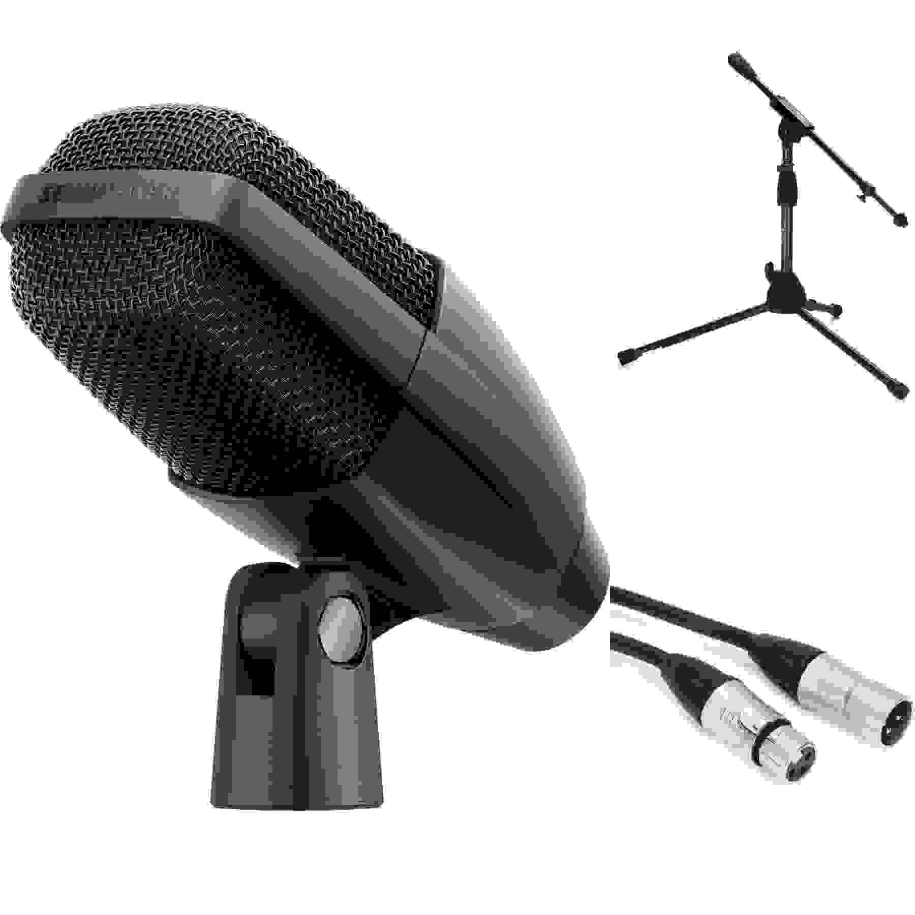 Sennheiser MD 421 Kompakt Microphone with Short Stand | Sweetwater