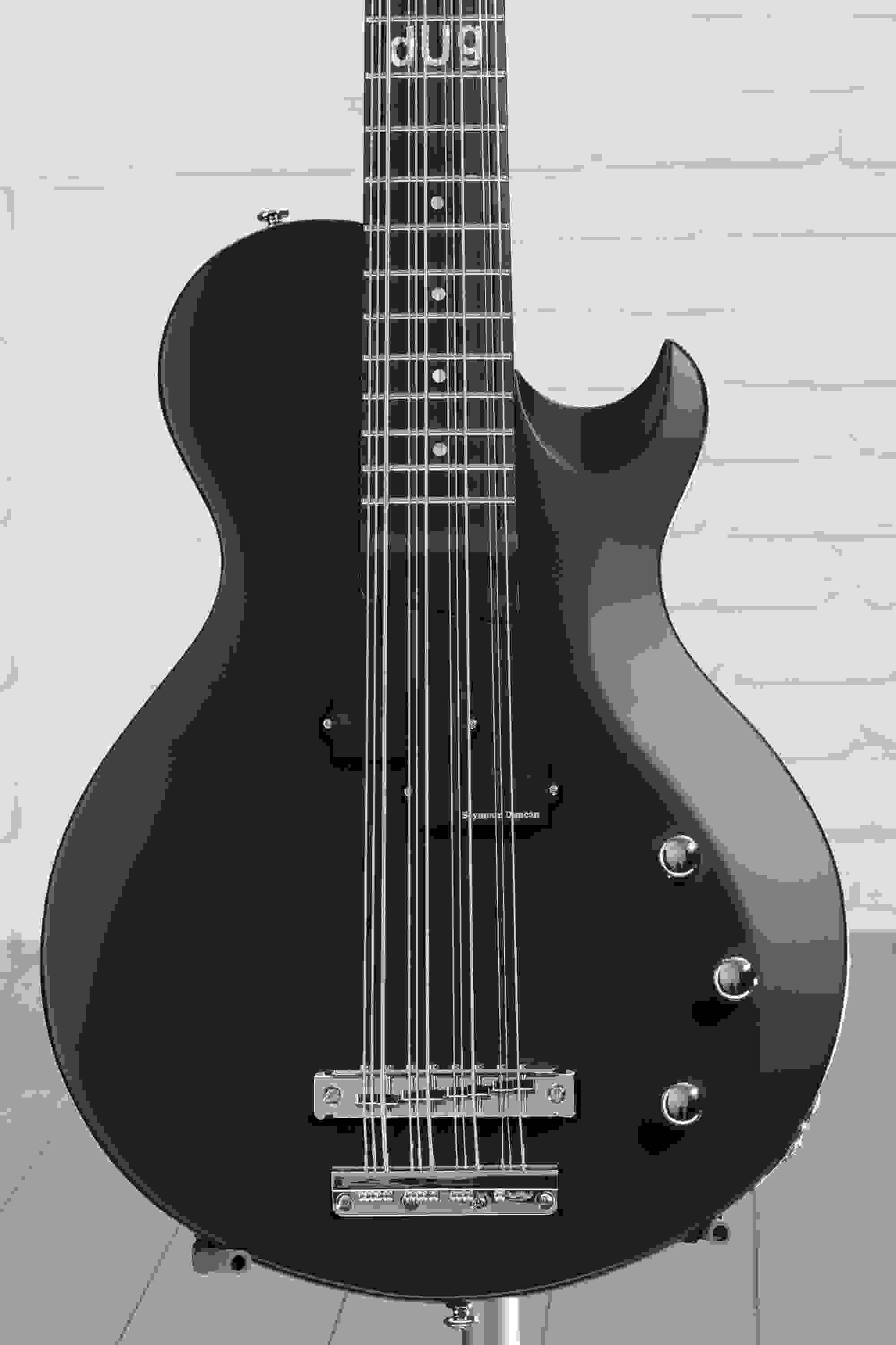 Schecter dUg Pinnick DP-12 12-string Bass Guitar - Satin Black | Sweetwater