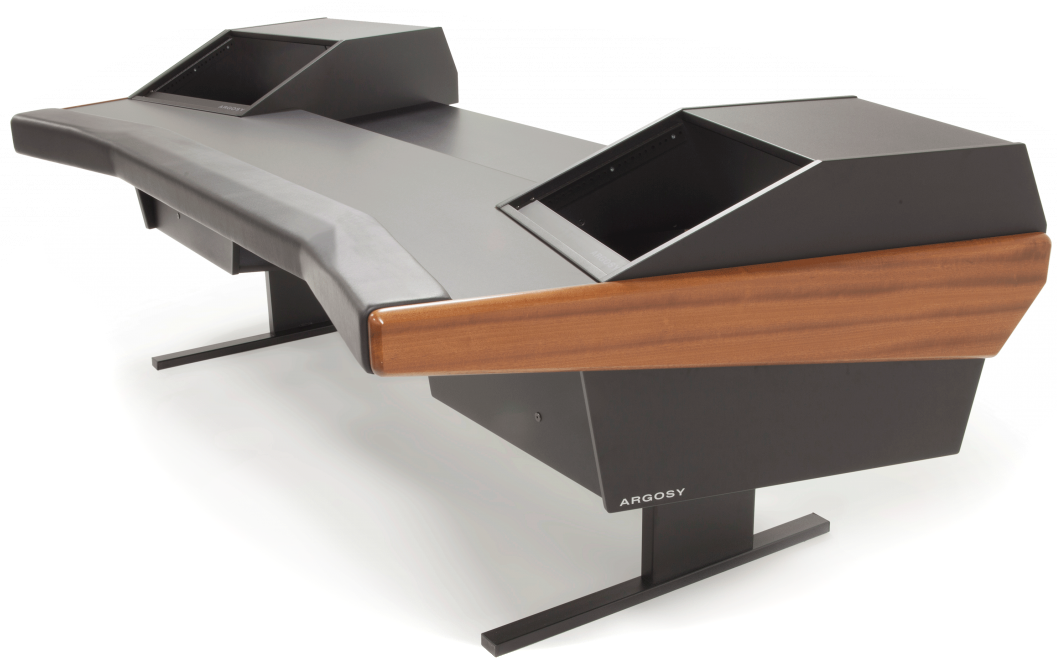 Argosy Dual15L Desk with 803 Racks - Mahogany Trim | Sweetwater