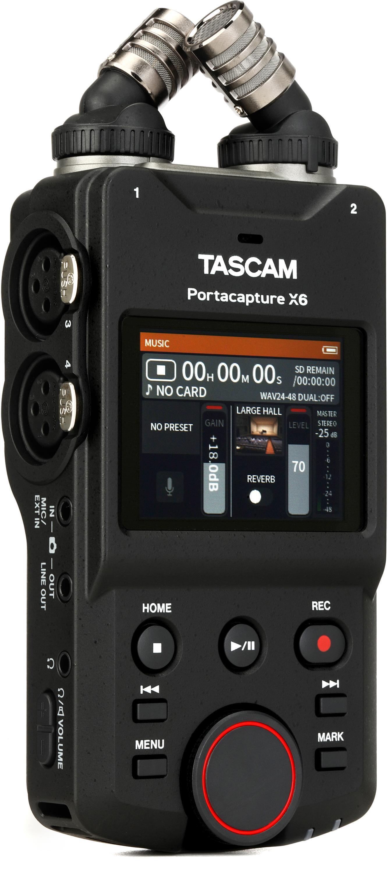TASCAM Portacapture X6 32-bit 6-Channel Multitrack Field Recorder | Sweetwater
