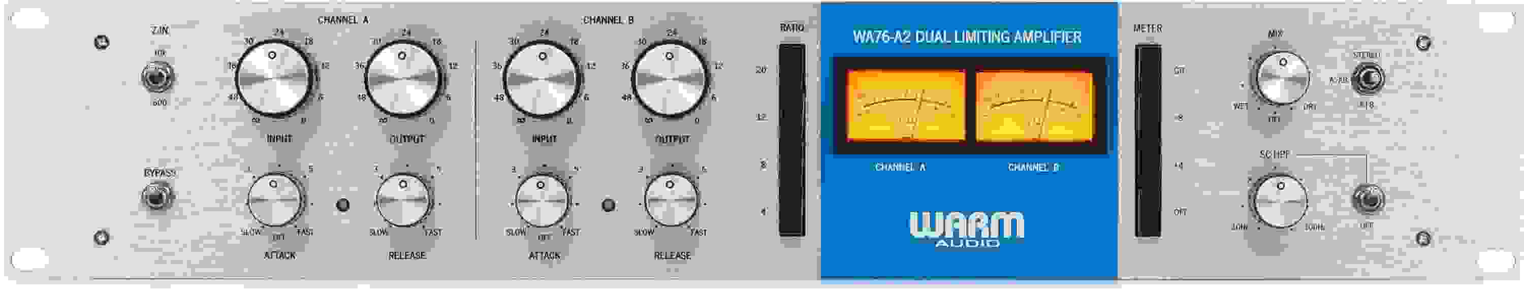 Warm Audio WA76-A2 Dual-channel Vintage-voiced Discrete FET Compressor ...
