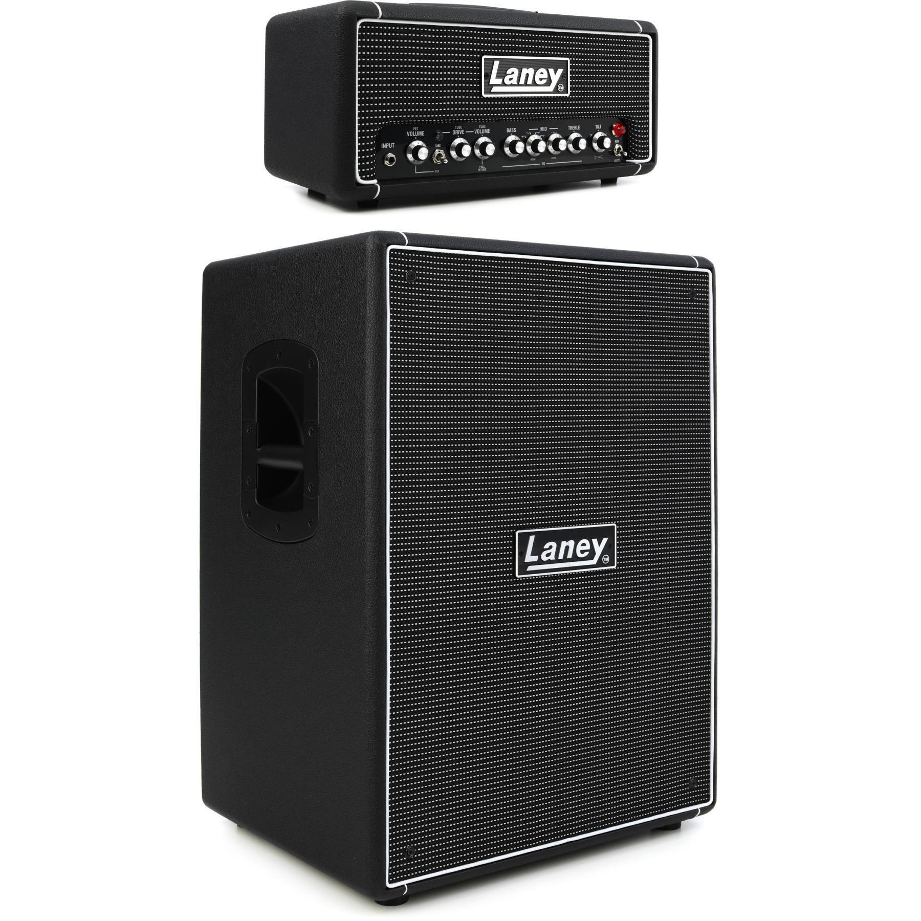 Laney Digbeth DB500H 500-watt Bass Amplifier Head and 500-watt 2 x 12 ...