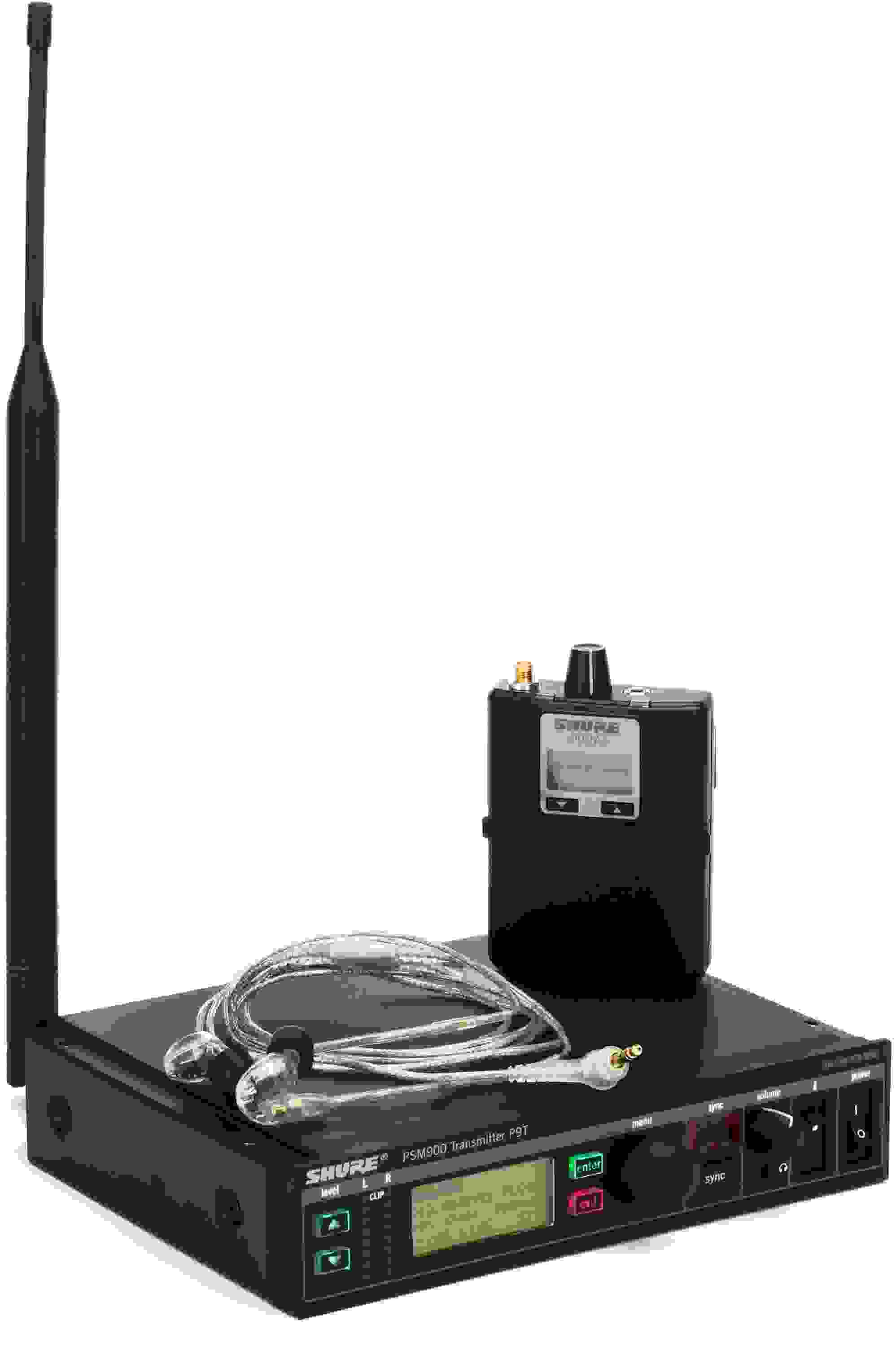 Shure P9TRA+425CL Wireless Bodypack Receiver with SE425CL - H21 Band ...