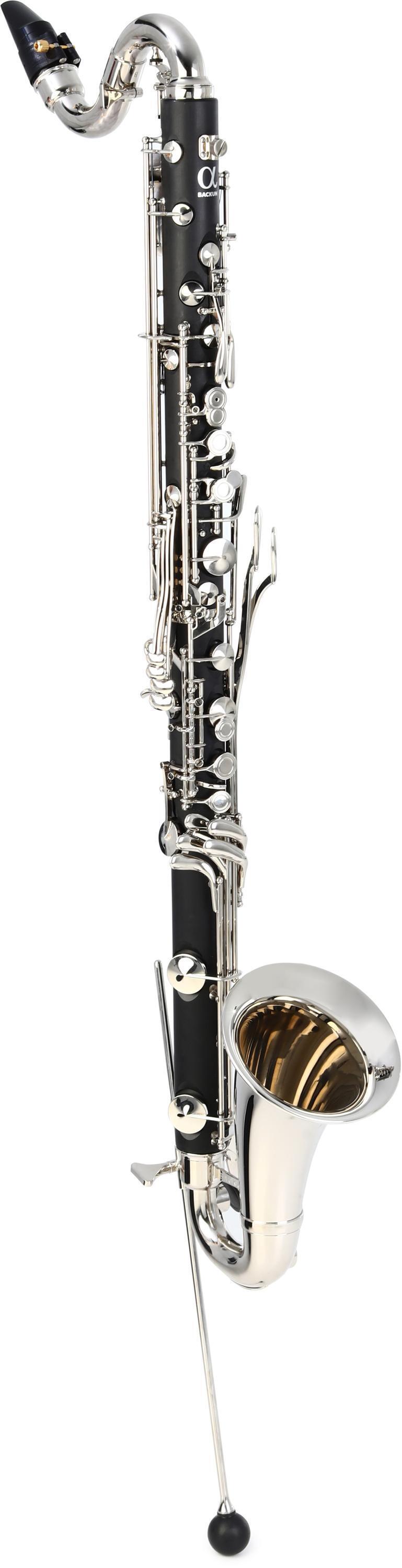 Backun Alpha Bass Clarinet - Low Eb, Nickel-plated Keys | Sweetwater