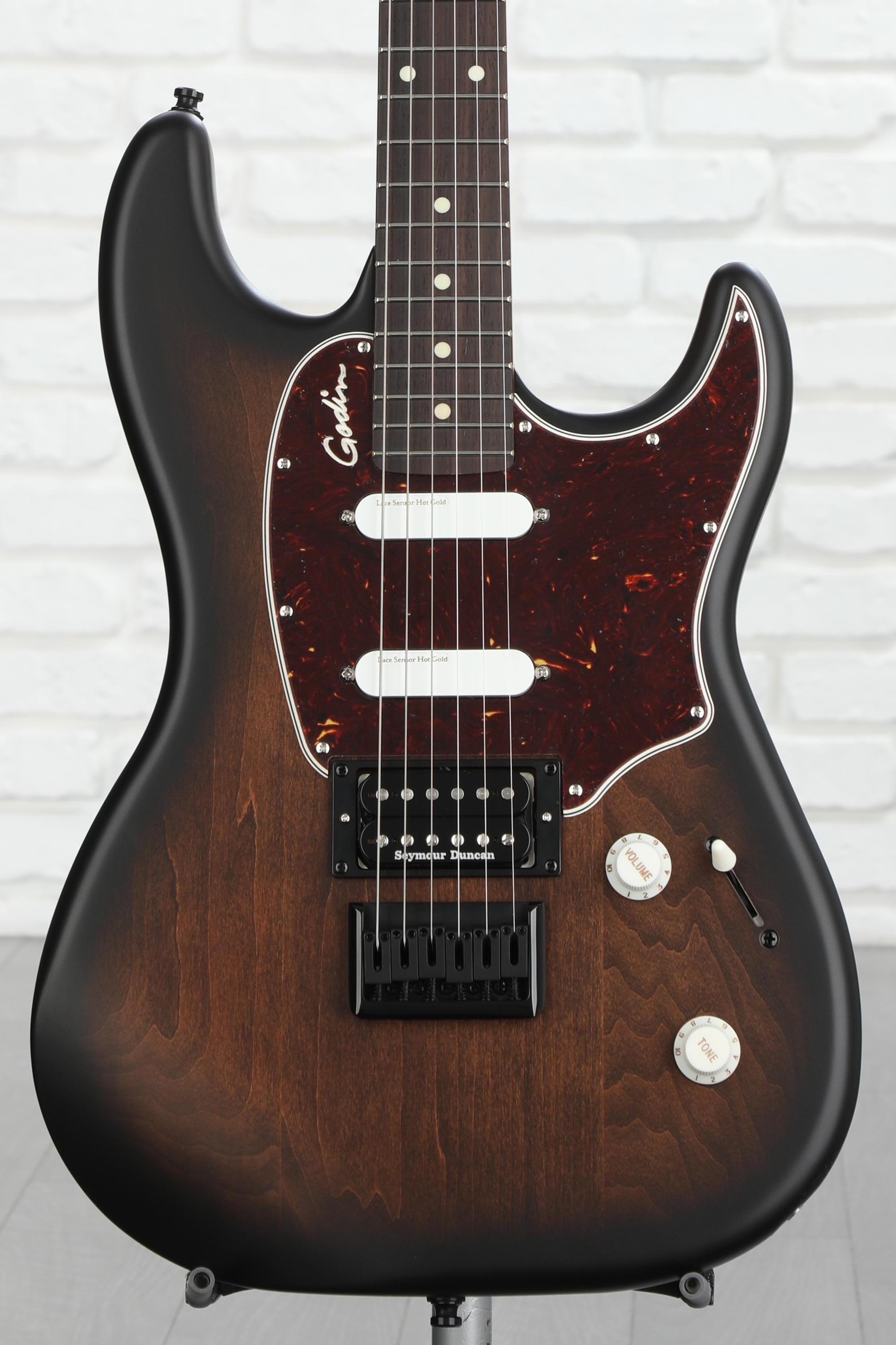 Godin Session R-HT Pro Electric Guitar - Bourbon Burst | Sweetwater