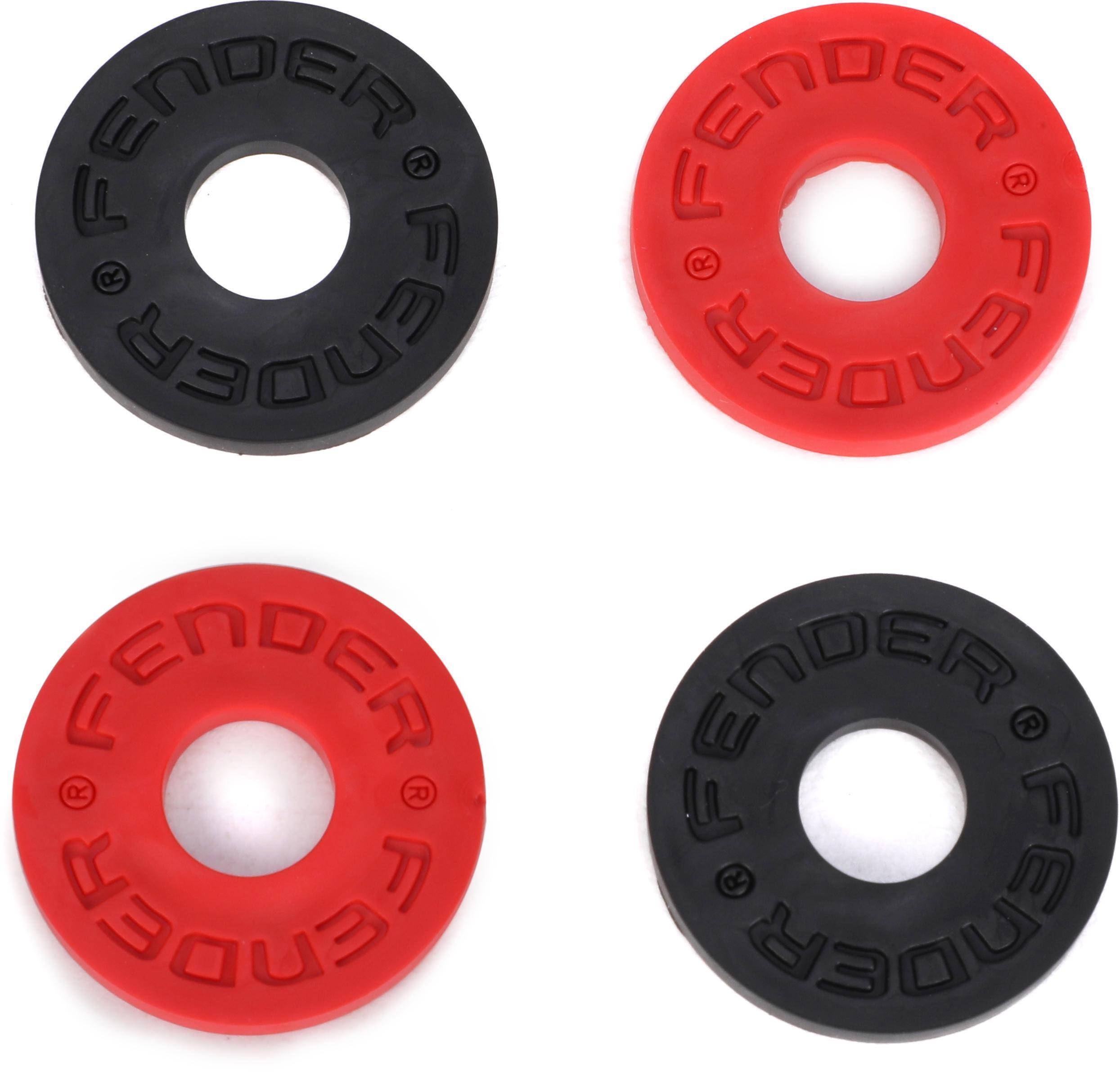 Fender Strap Blocks Strap Locking System (set of 4) - Black/Red ...