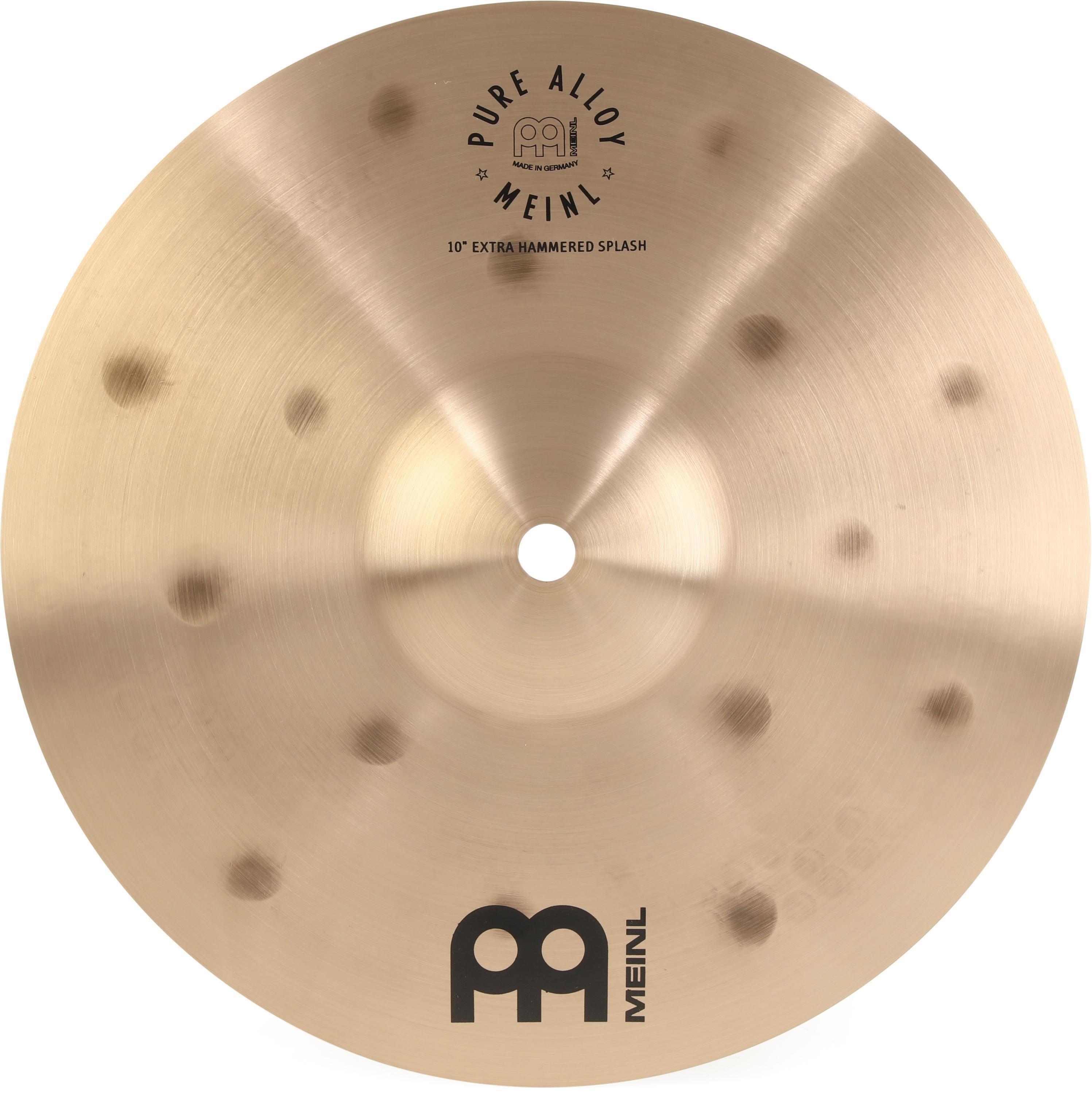 Meinl Cymbals Pure Alloy Extra Hammered Splash Cymbal - 10 inches ...