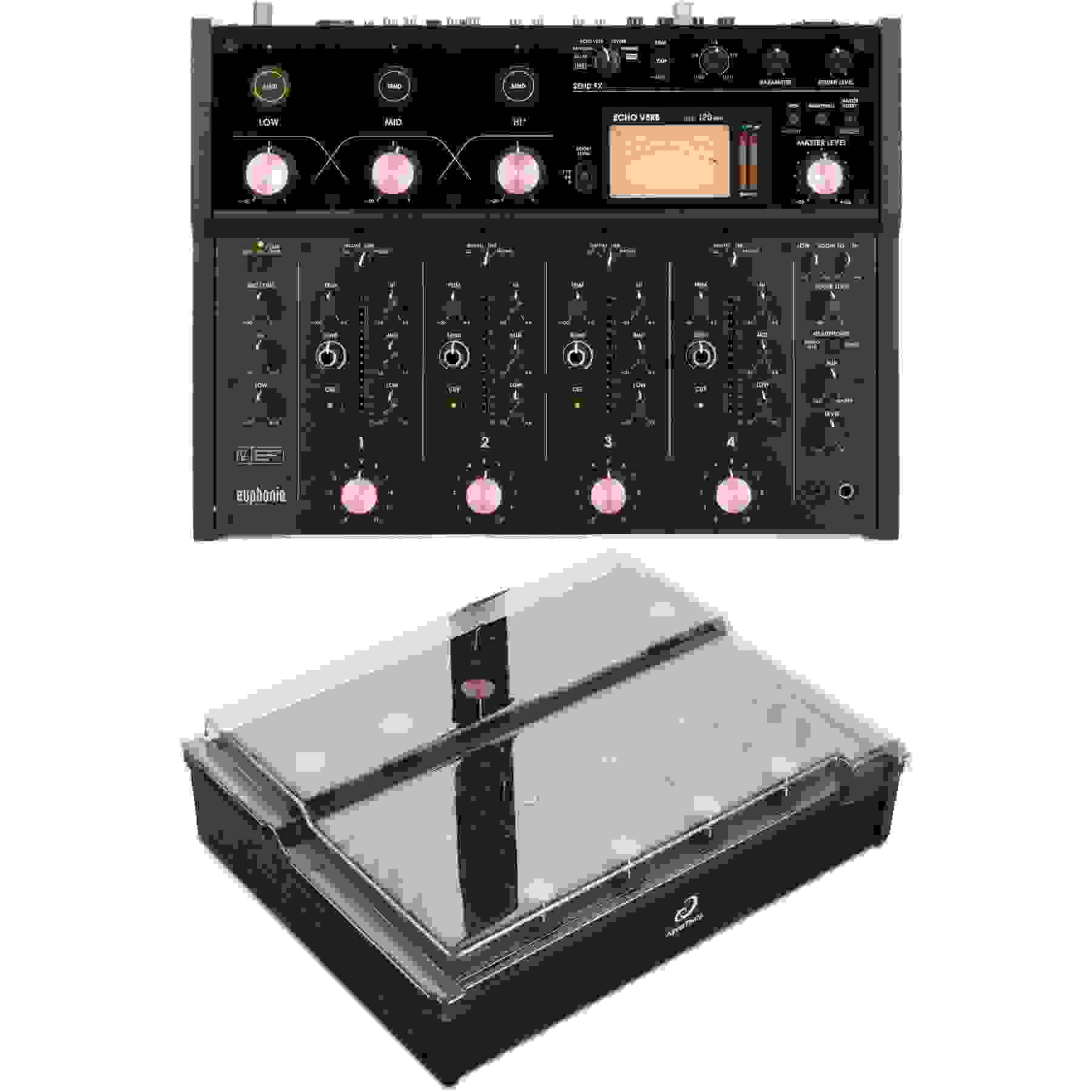 AlphaTheta Euphonia 4-channel Rotary Mixer with Decksaver | Sweetwater