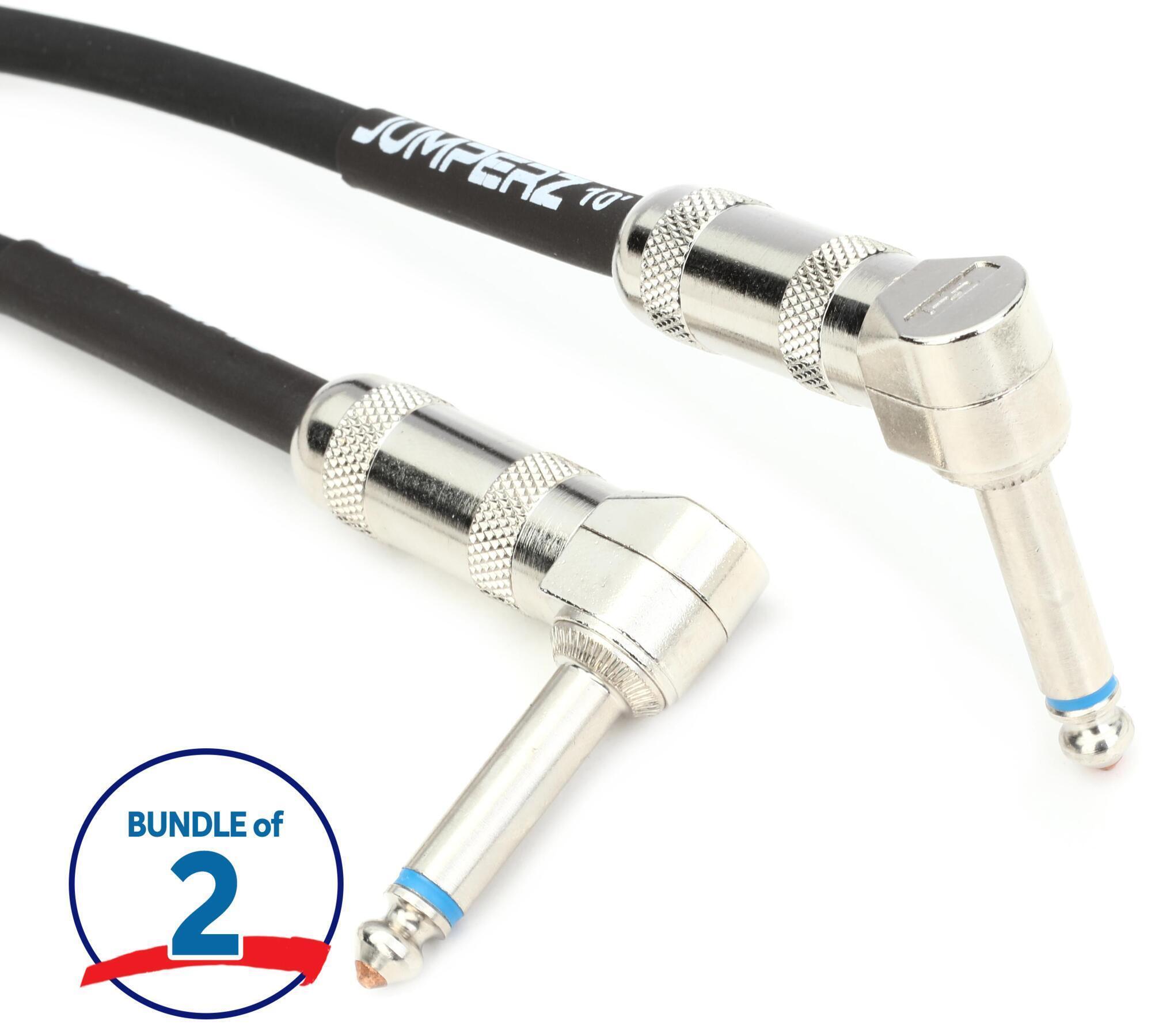 JUMPERZ Blue Line Instrument Patch Cable (2 Pack) - 10 feet | Sweetwater