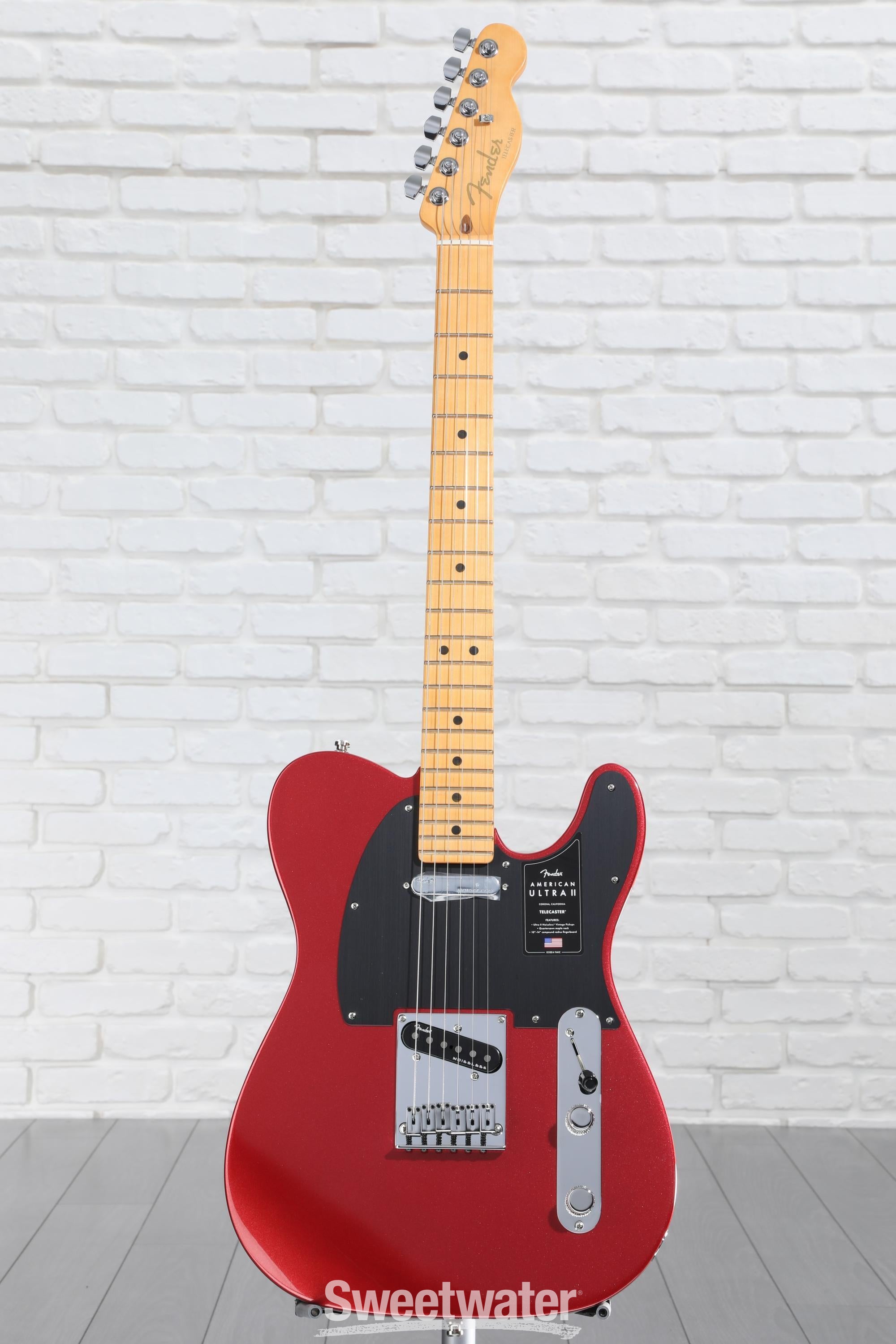 Fender American Ultra II Telecaster Electric Guitar - Sinister Red ...