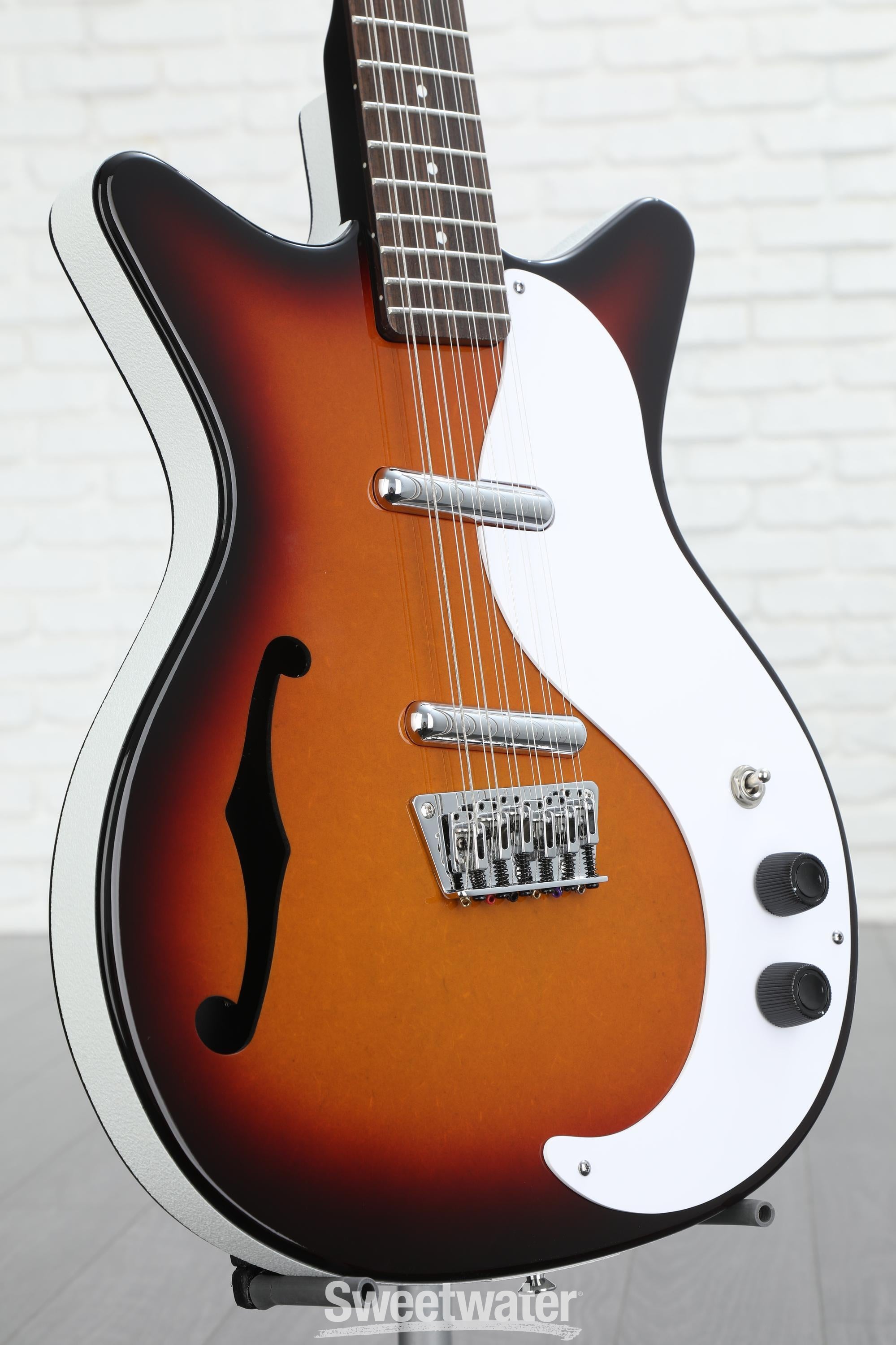 Danelectro 12-string Semi-hollowbody Electric Guitar - Cherry Sunburst ...