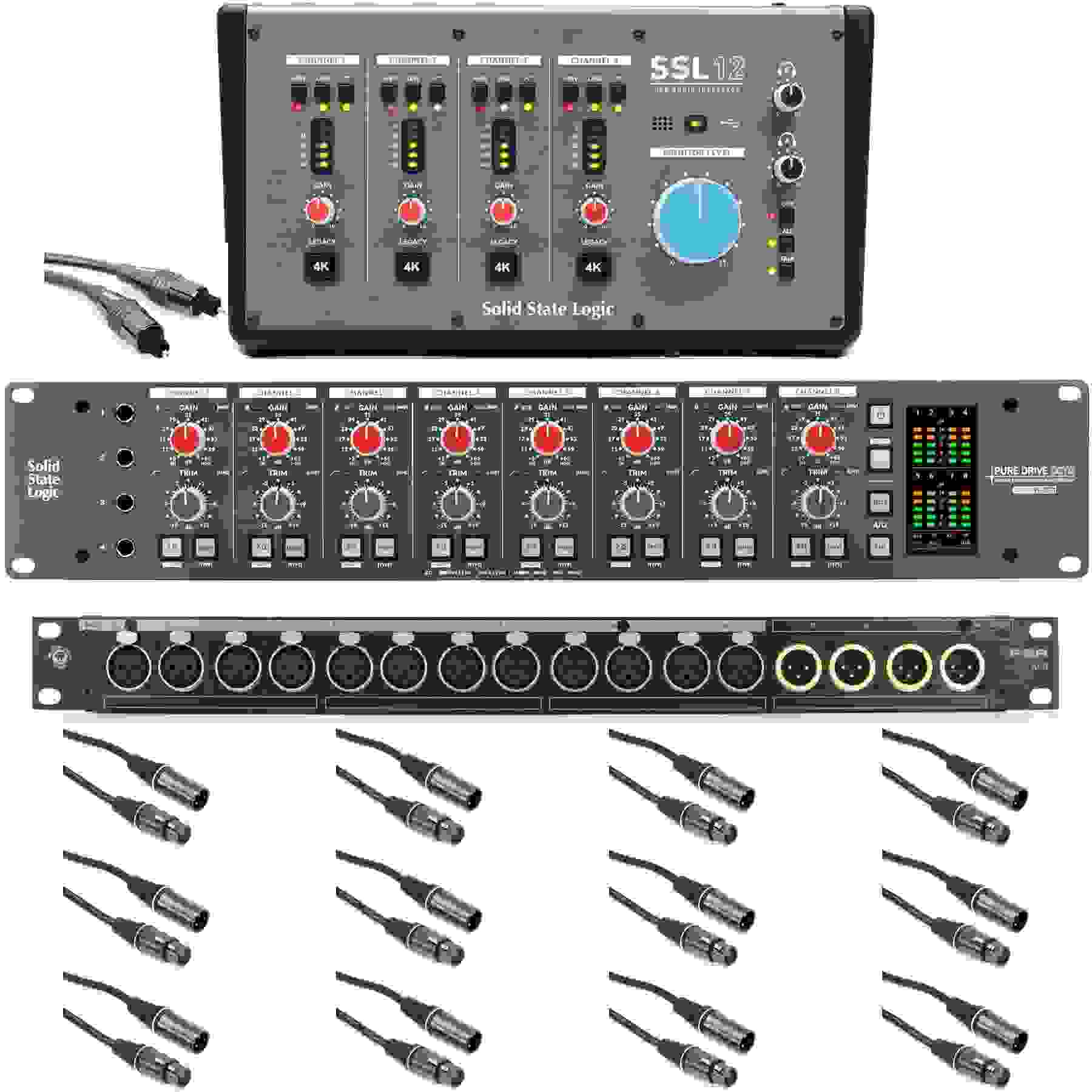 Solid State Logic SSL 12 USB Audio Interface and PureDrive Octo 12 ...