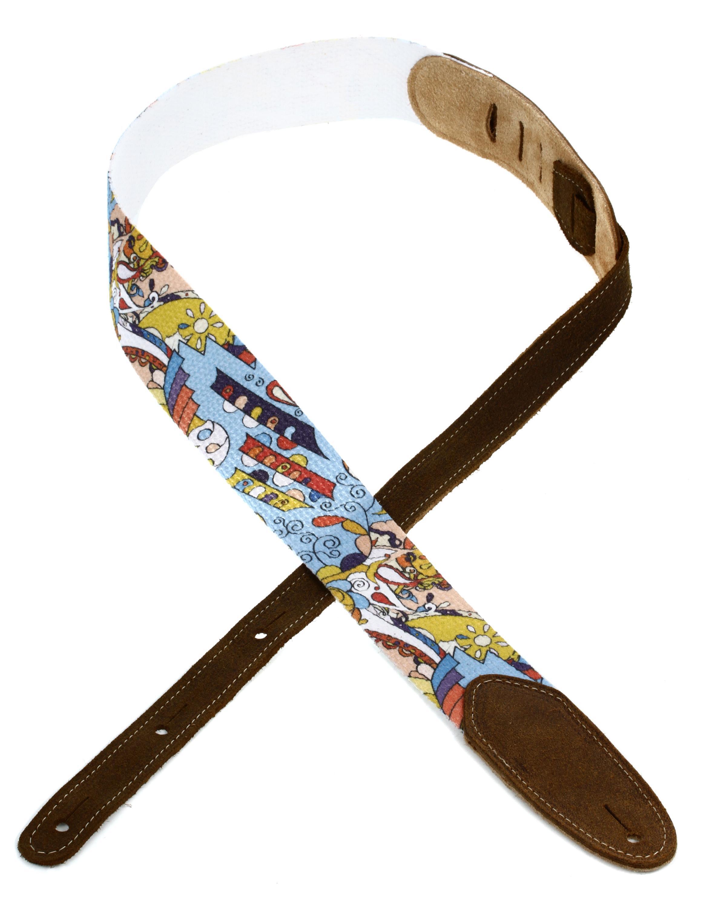 LM Products Woodstock Series Guitar Strap - Yellow | Sweetwater