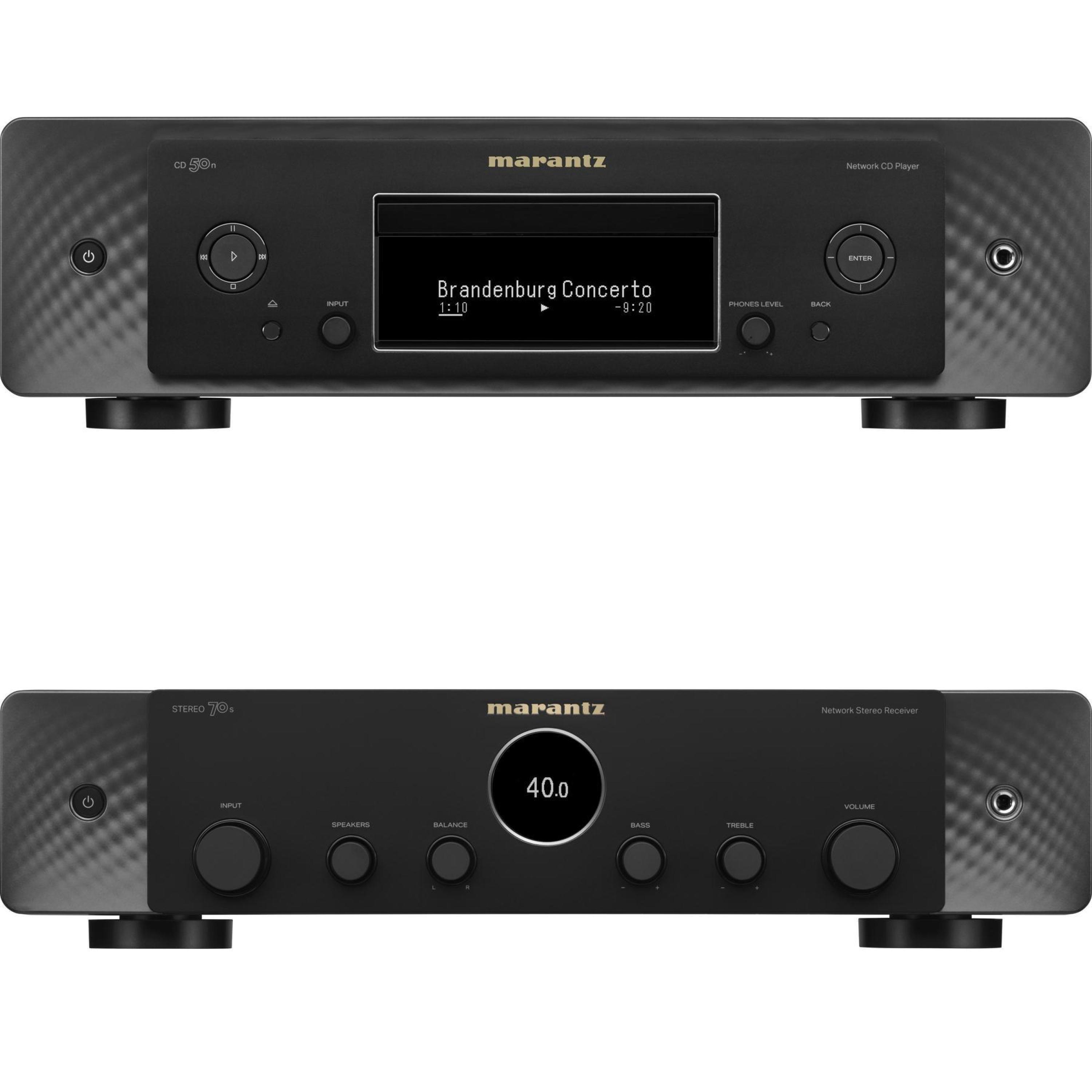Marantz Stereo 70s 75-watt Stereo 8K A/V Receiver and CD 50n CD and ...