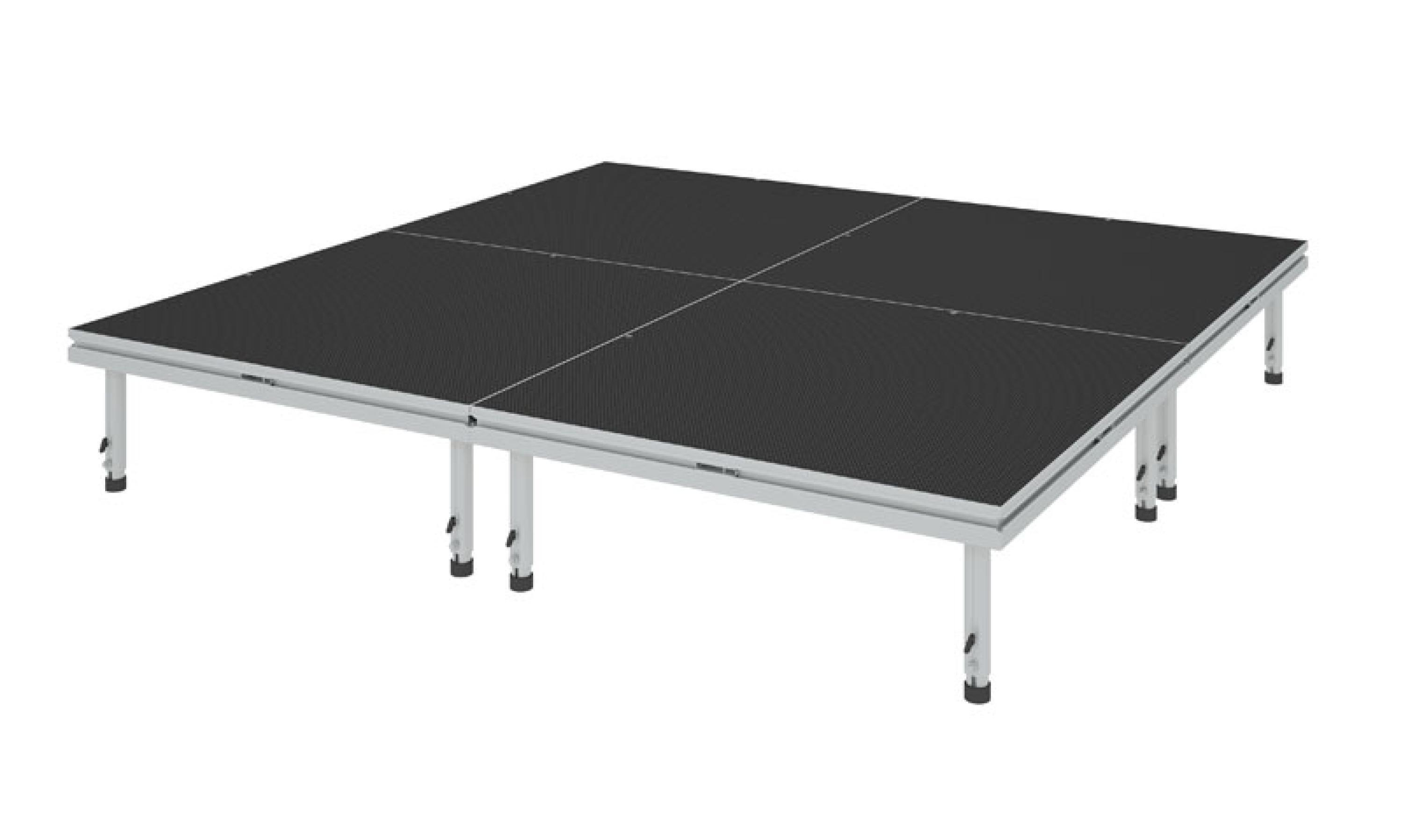 QuickLock QLDRUM8X8I 8x8 foot Drum Riser - Industrial Finish | Sweetwater