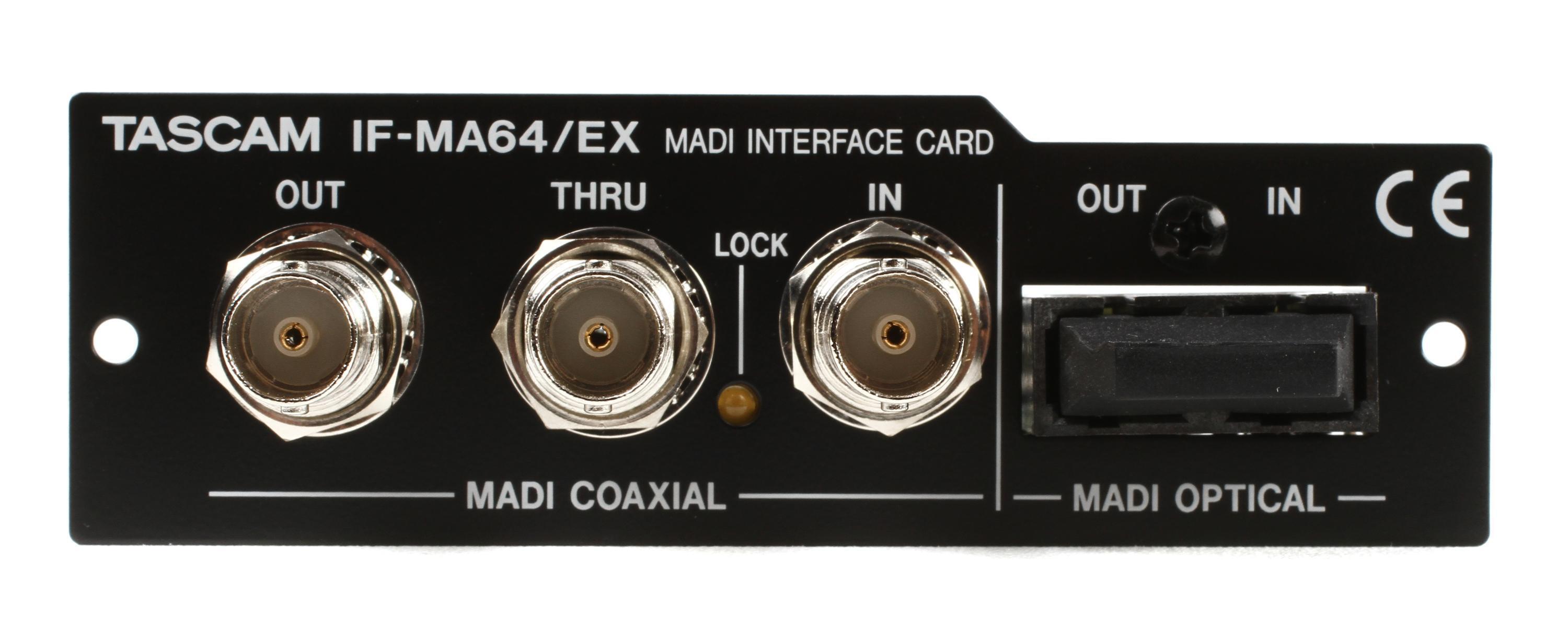 TASCAM IF-MA64/EX MADI Interface Card for Sonicview and DA-6400 ...