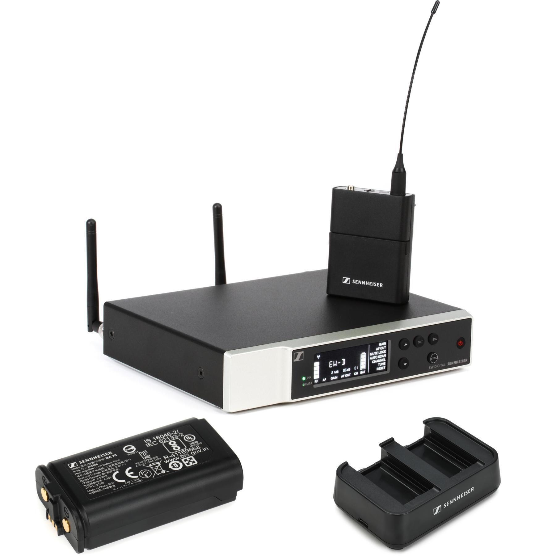 Sennheiser EW-D SK Wireless Body Pack Base System with Rechargeable ...
