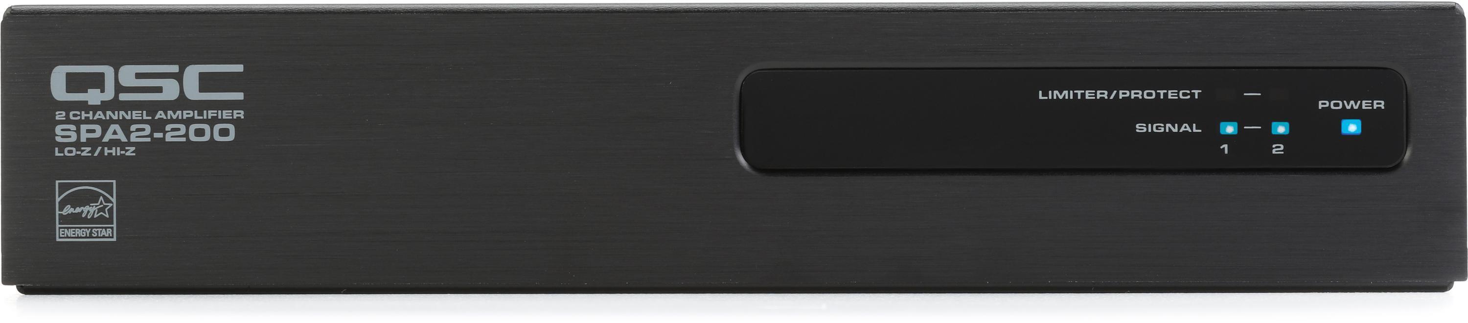 QSC SPA2-200 200W 2-channel 70V Power Amplifier | Sweetwater