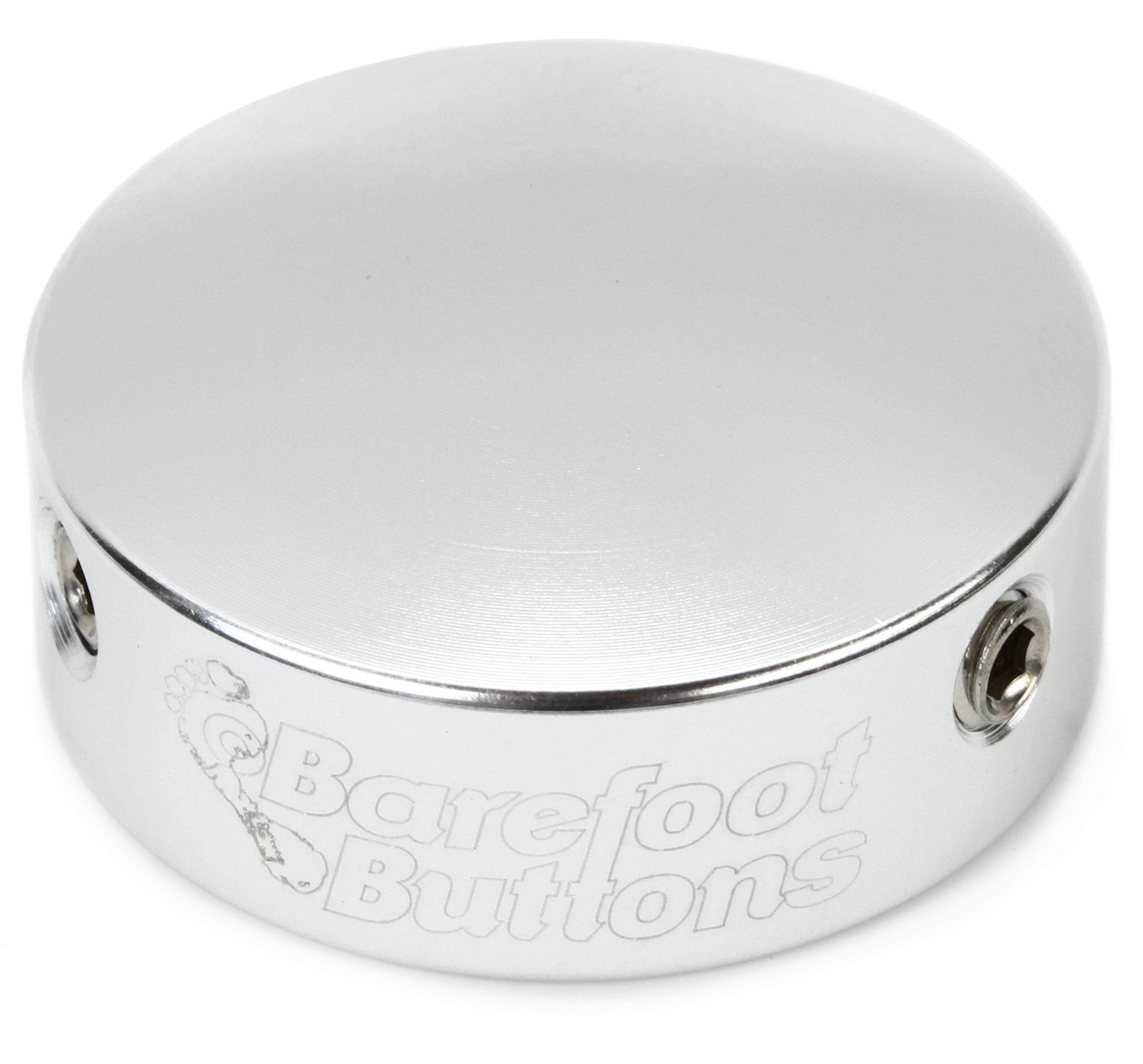 Barefoot Buttons V2 Standard Footswitch Cap - Silver | Sweetwater