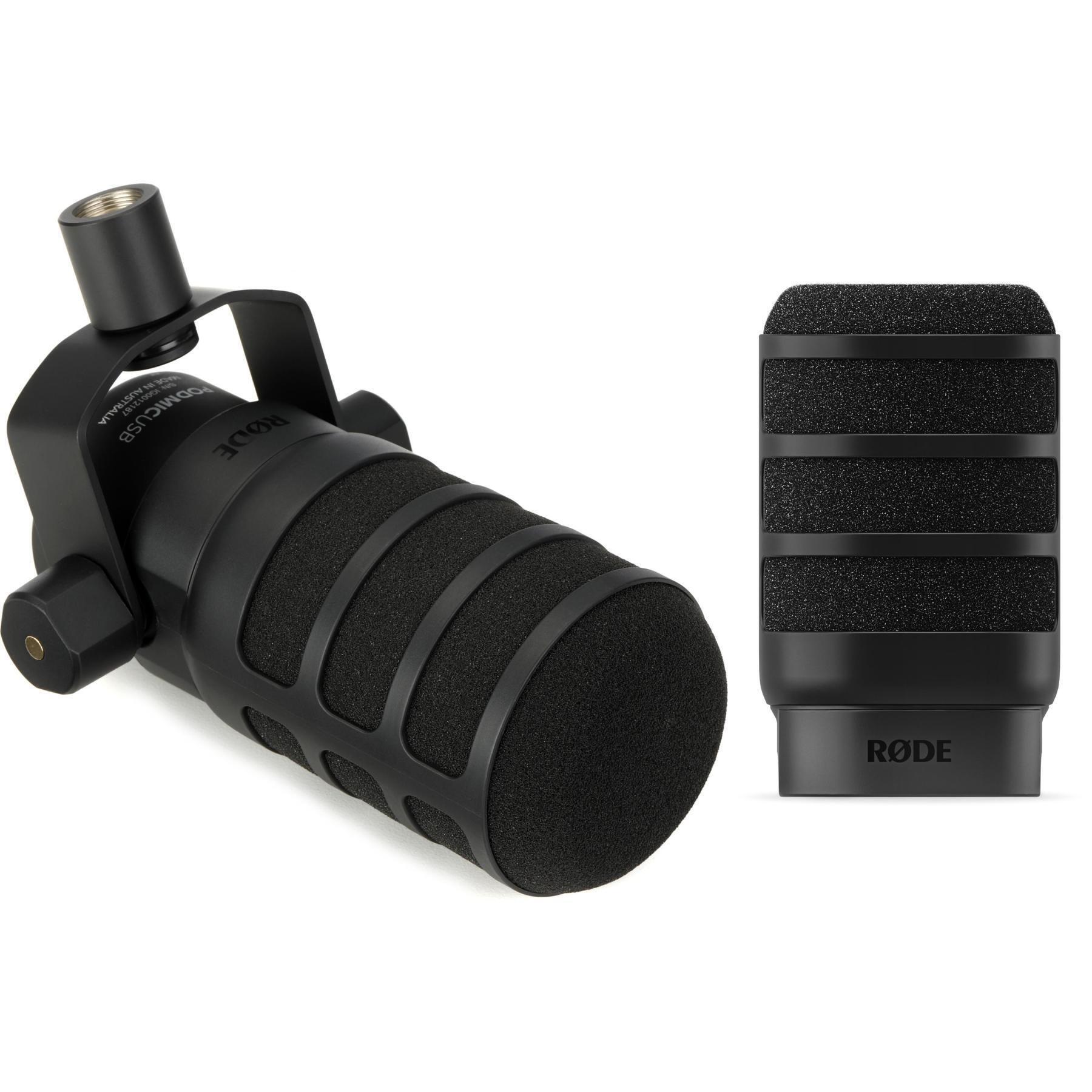 Rode PodMic USB Dynamic Broadcast Microphone with Black Pop Filter ...