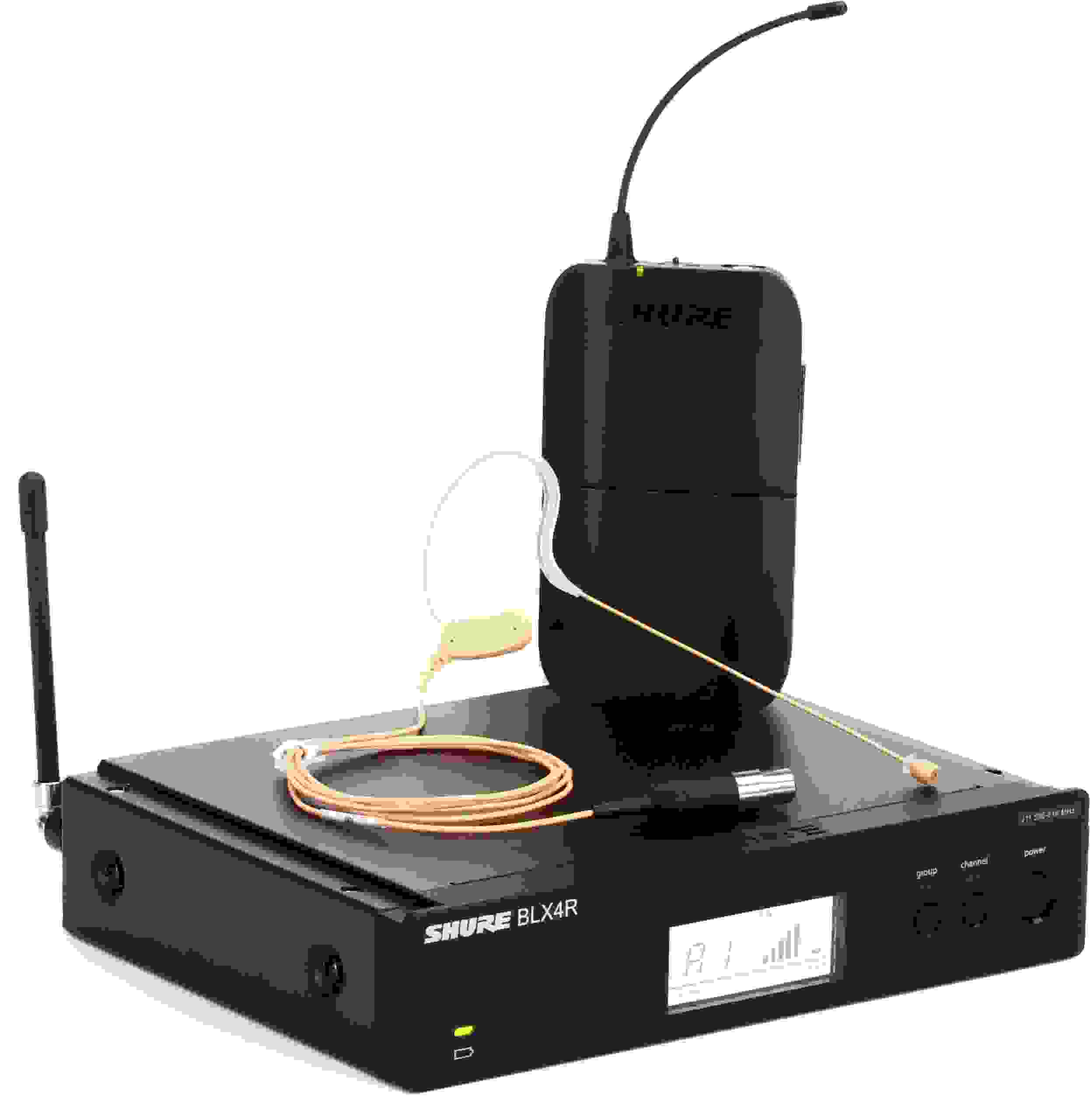 Shure BLX14R/MX53 Wireless Headworn Microphone System - J11 Band ...