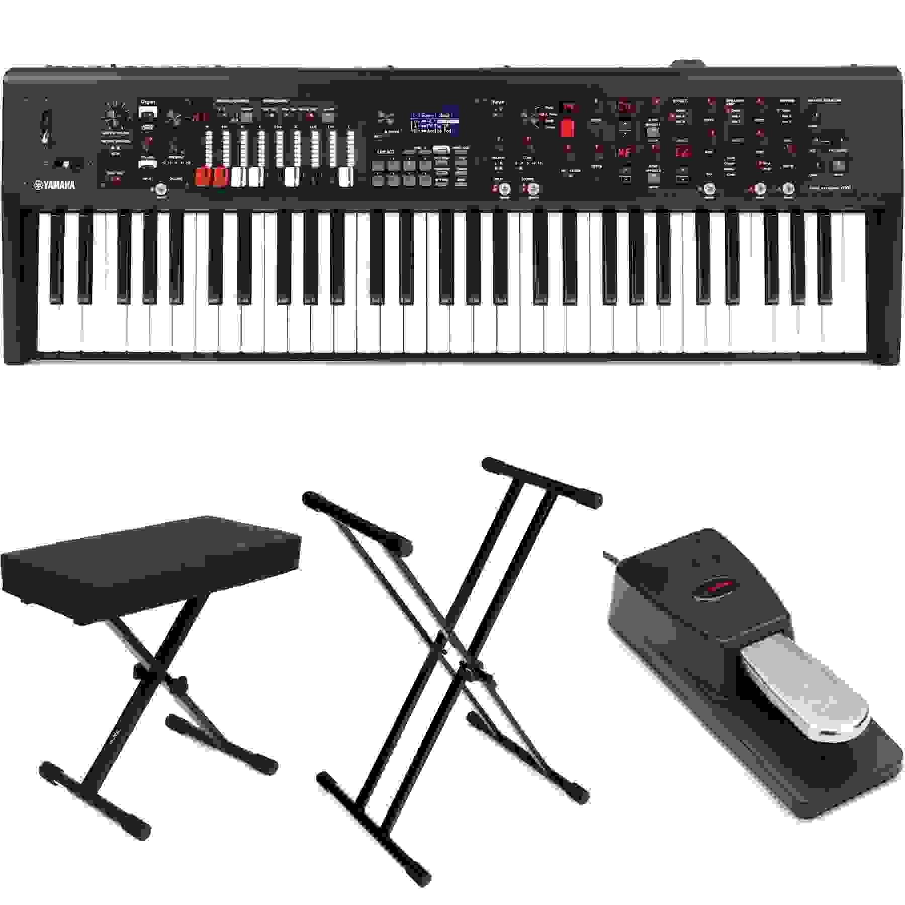 Yamaha YC61 61-key Stage Keyboard Essentials Bundle | Sweetwater