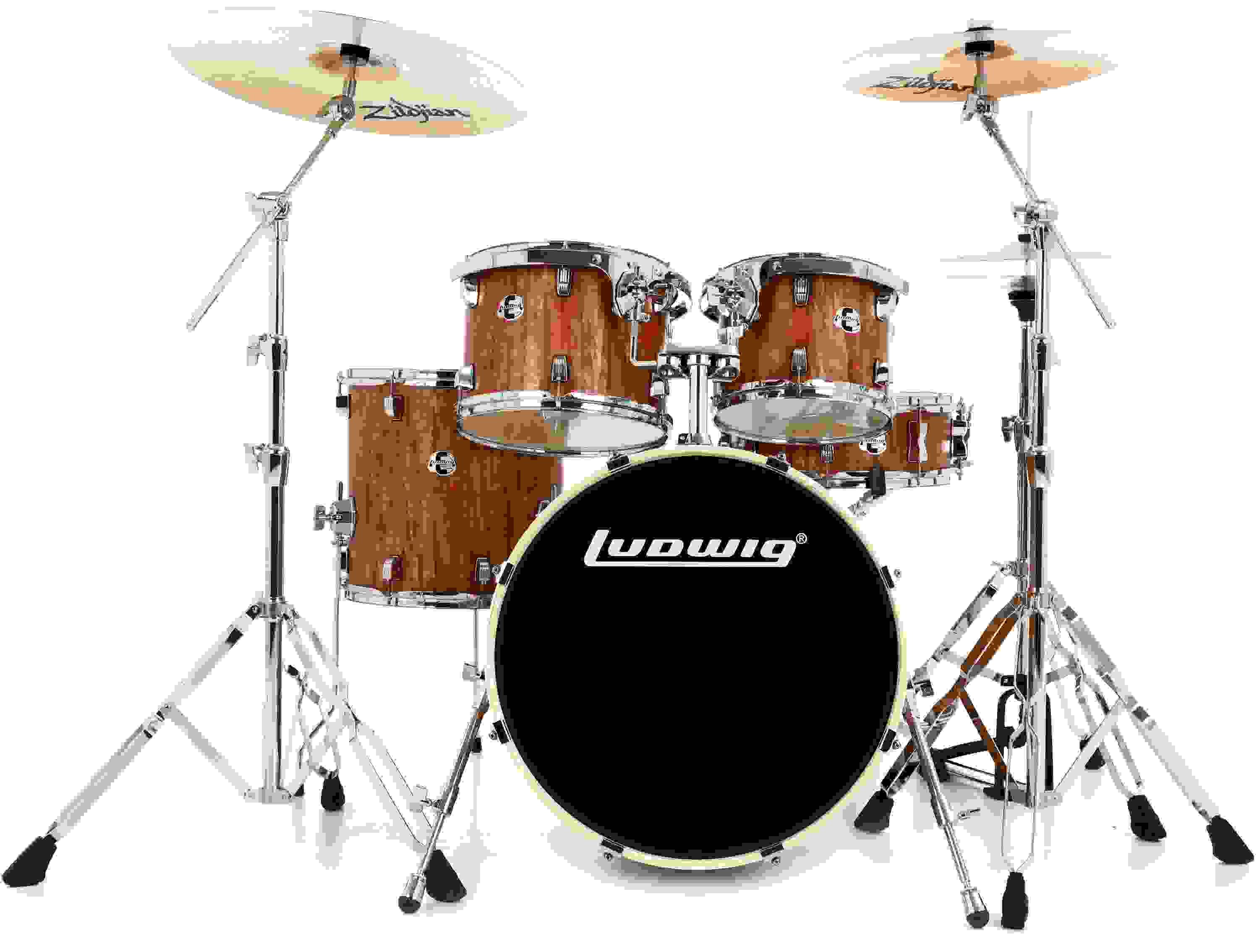 Ludwig Element Evolution 5-piece Complete Drum Set with Zildjian ...