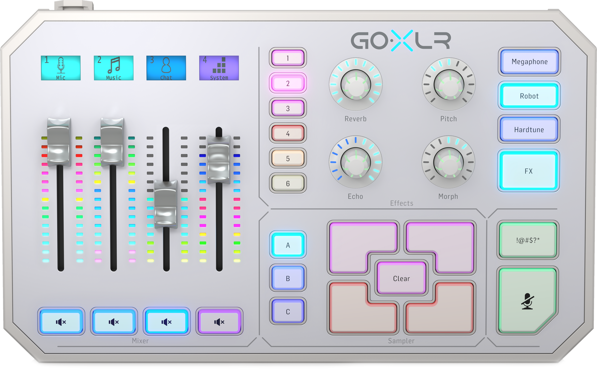 TC-Helicon GoXLR 4-channel USB Streaming Mixer with Voice FX and ...