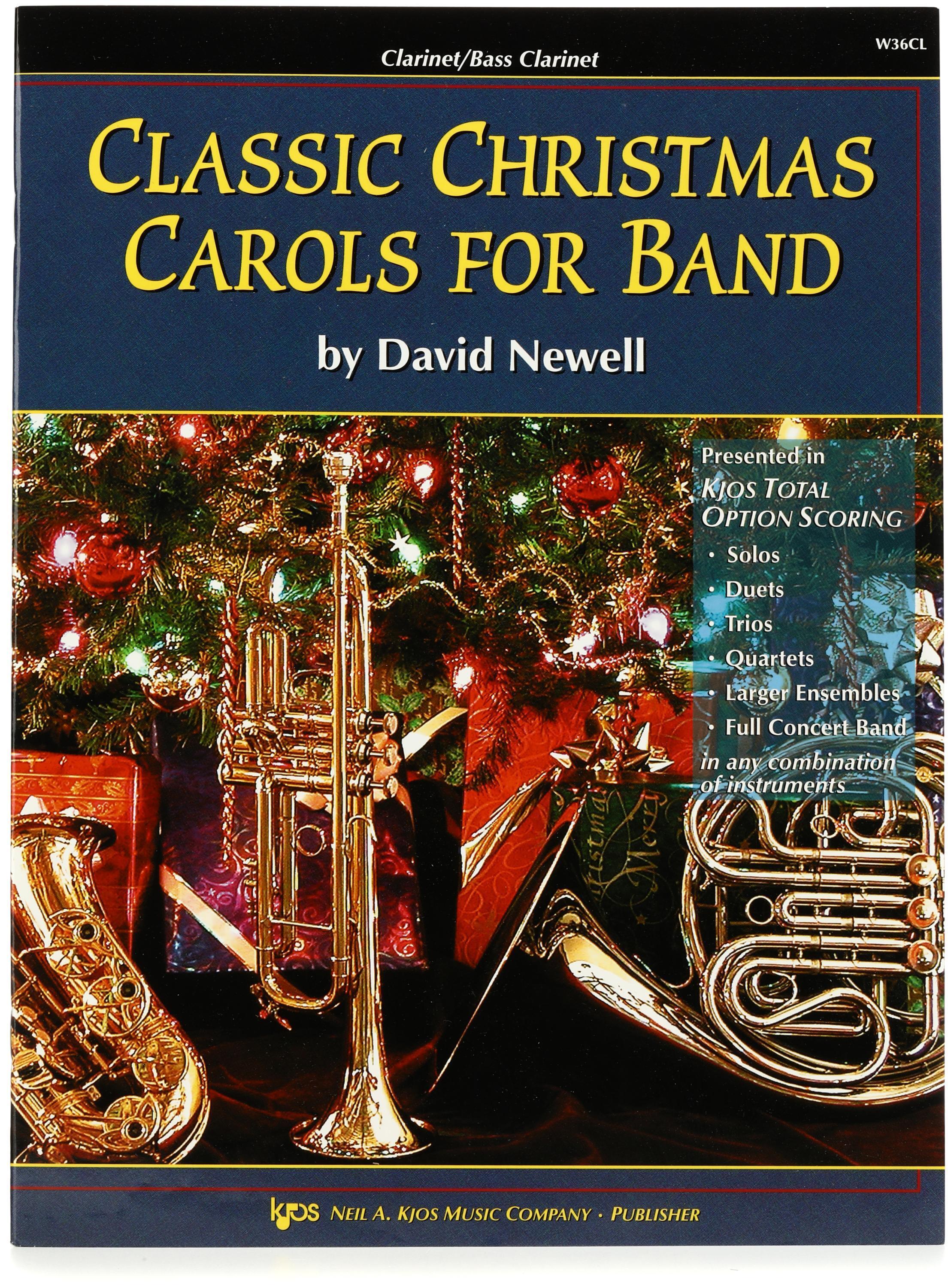 Kjos Classic Christmas Carols For Band Clarinet / Bass Clarinet N ...
