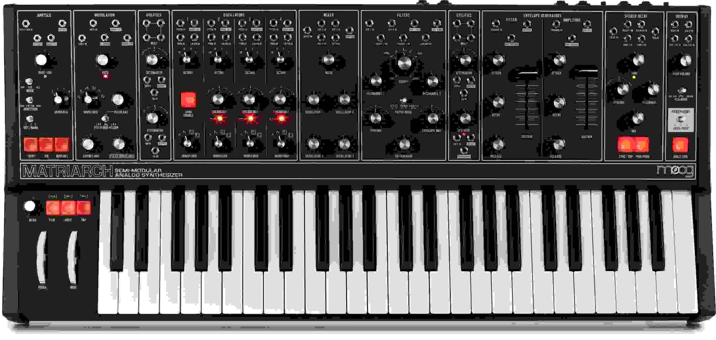 Moog Matriarch Dark Semi-Modular Analog Synthesizer and Step Sequencer ...