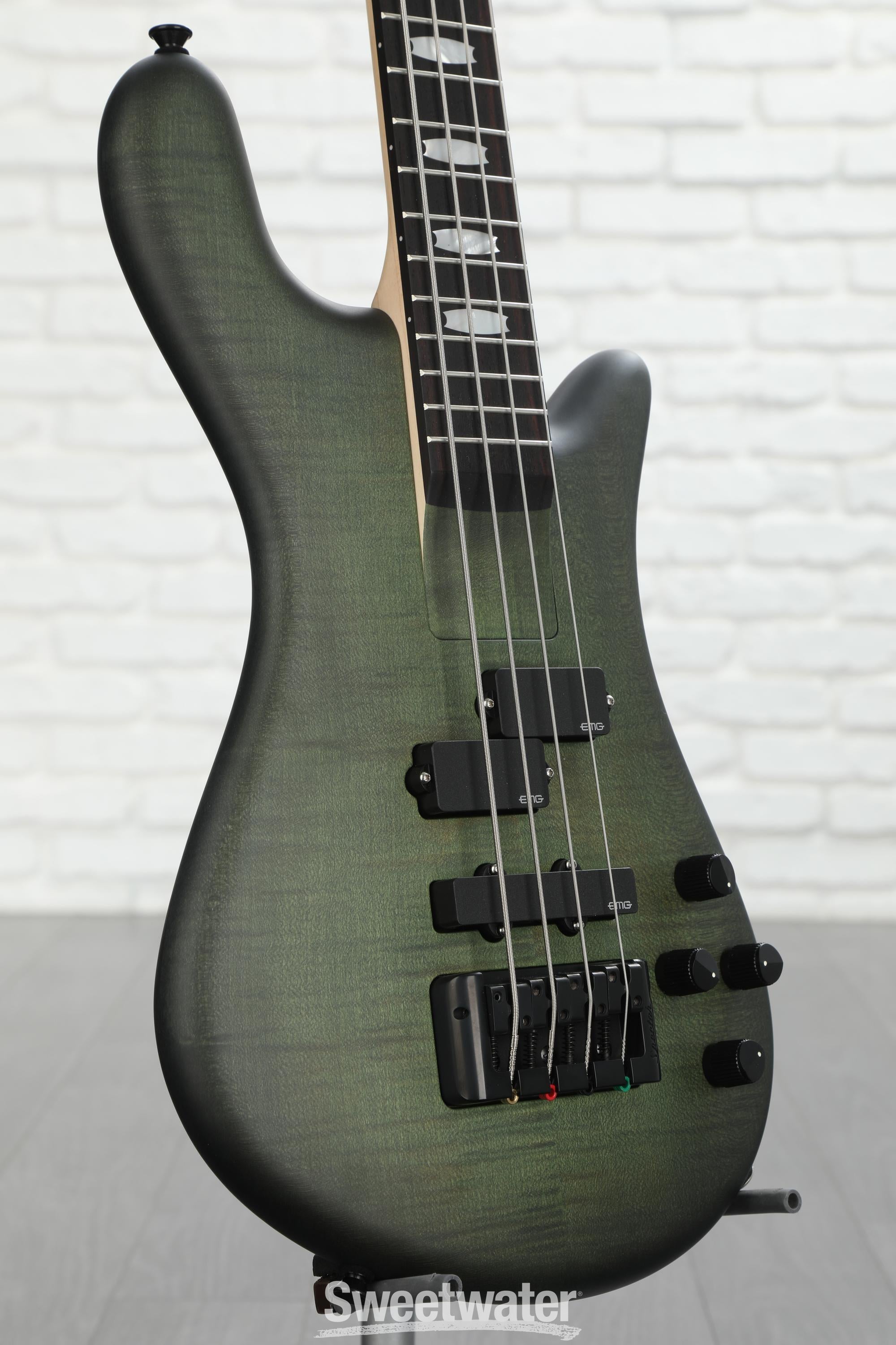 Spector Euro 4 LX Bolt-On Electric Bass Guitar - Haunted Moss | Sweetwater