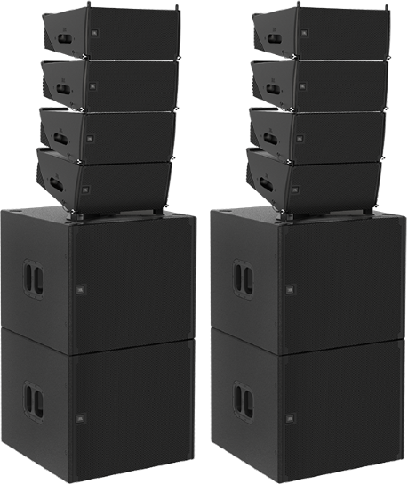 JBL SRX906LA 8 Powered Line Array 4 Powered Subwoofer Ground PA System ...
