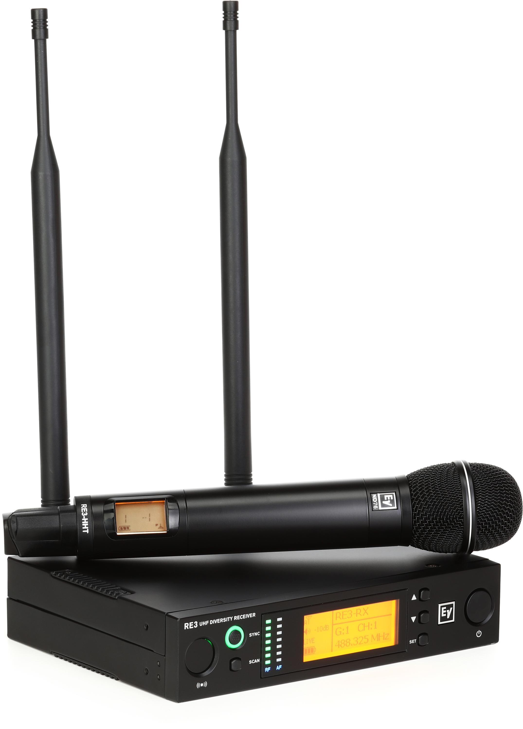 Electro-Voice RE3-ND76 Wireless Handheld Microphone System - 5L Band ...