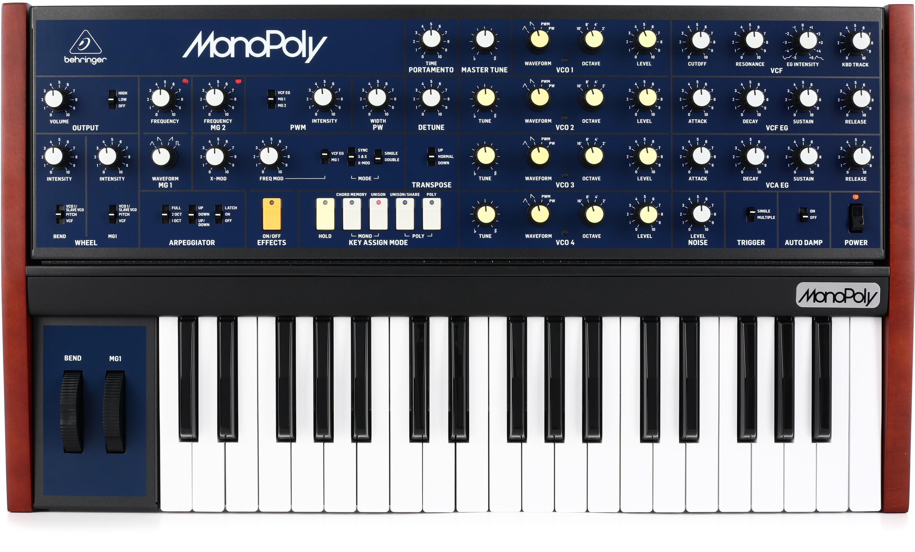 Behringer MonoPoly 4-voice Analog Synthesizer | Sweetwater