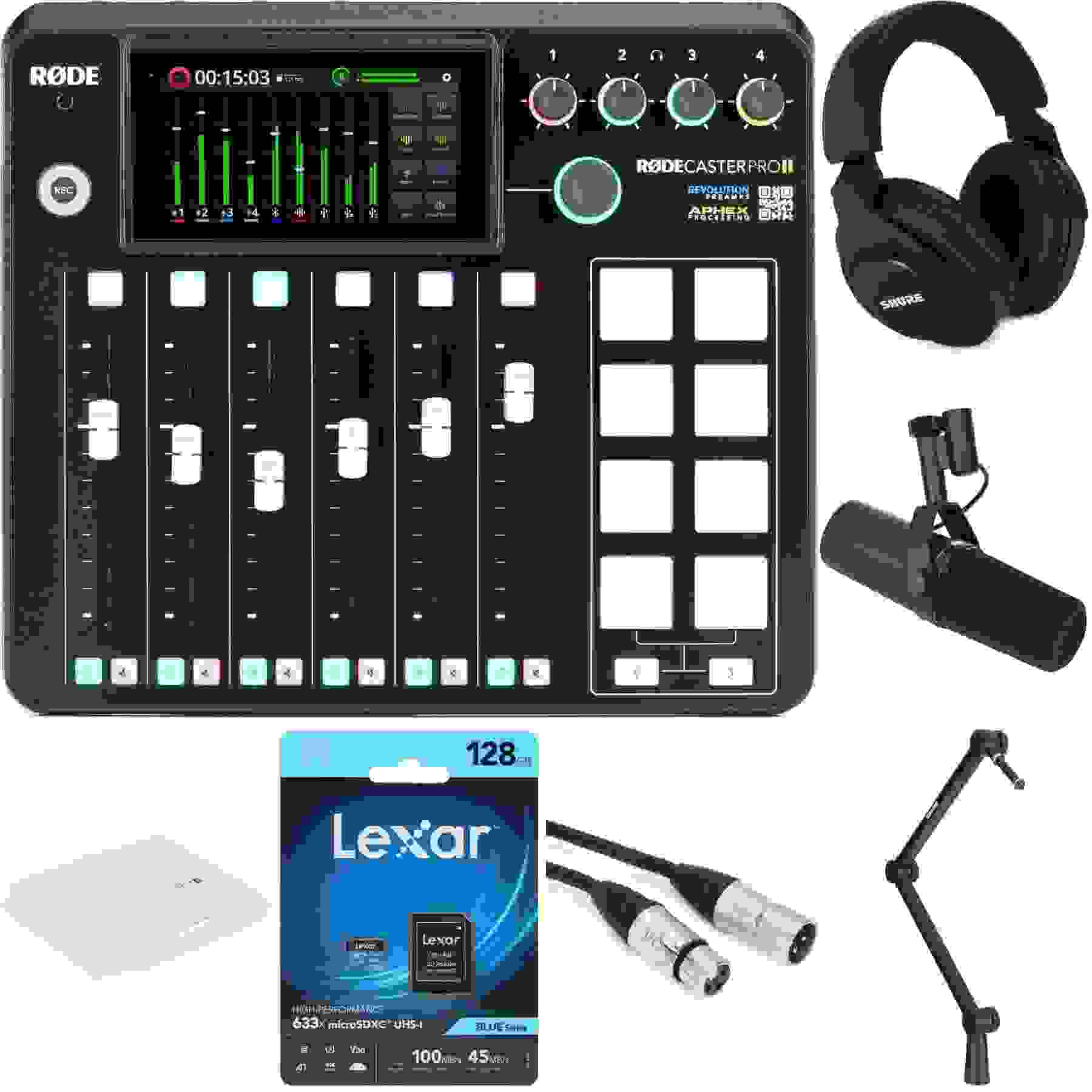 Rode RODECaster Pro II SM7B Solo Podcasting Kit | Sweetwater