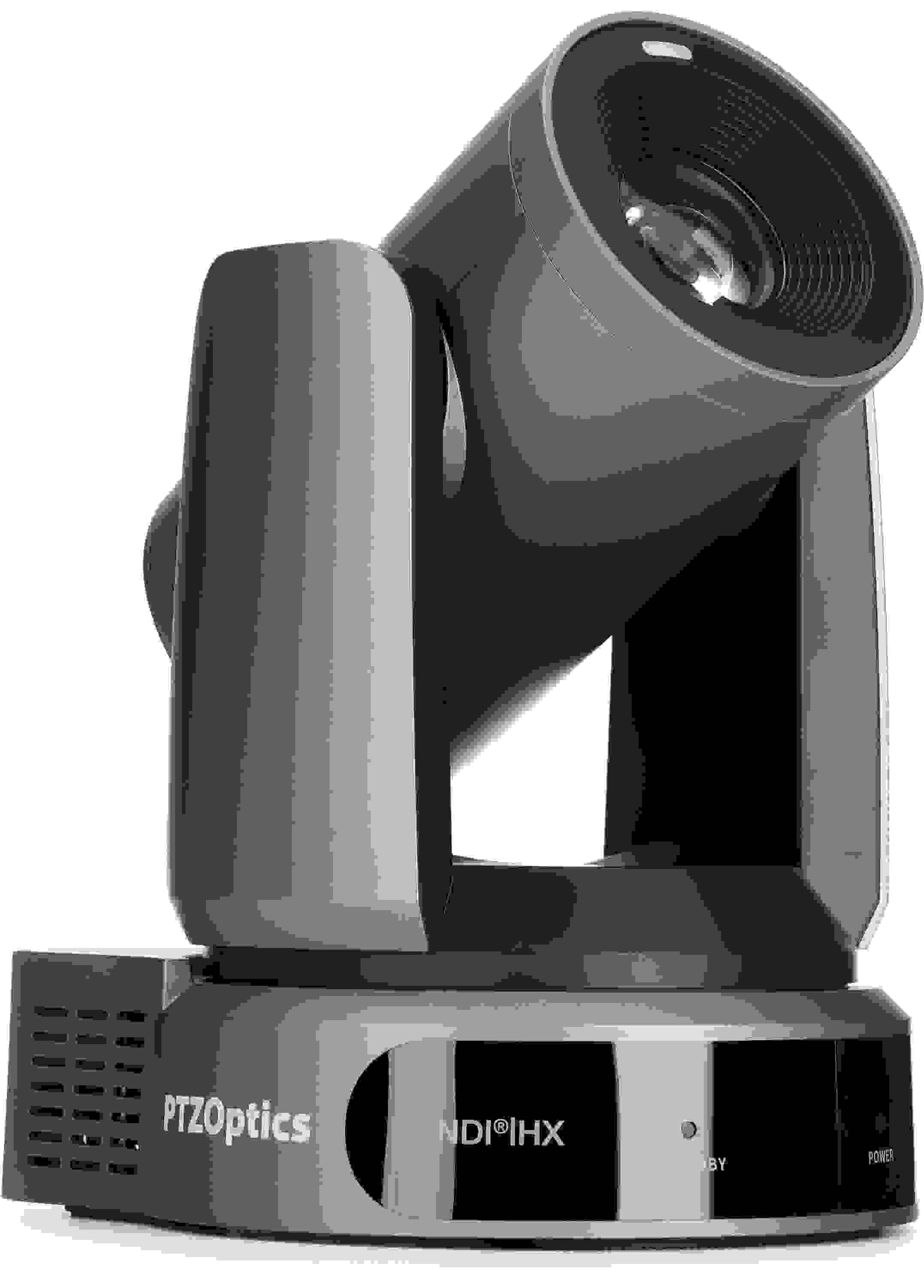 PTZOptics Move 4K Auto-tracking PTZ Video Camera - Gray | Sweetwater