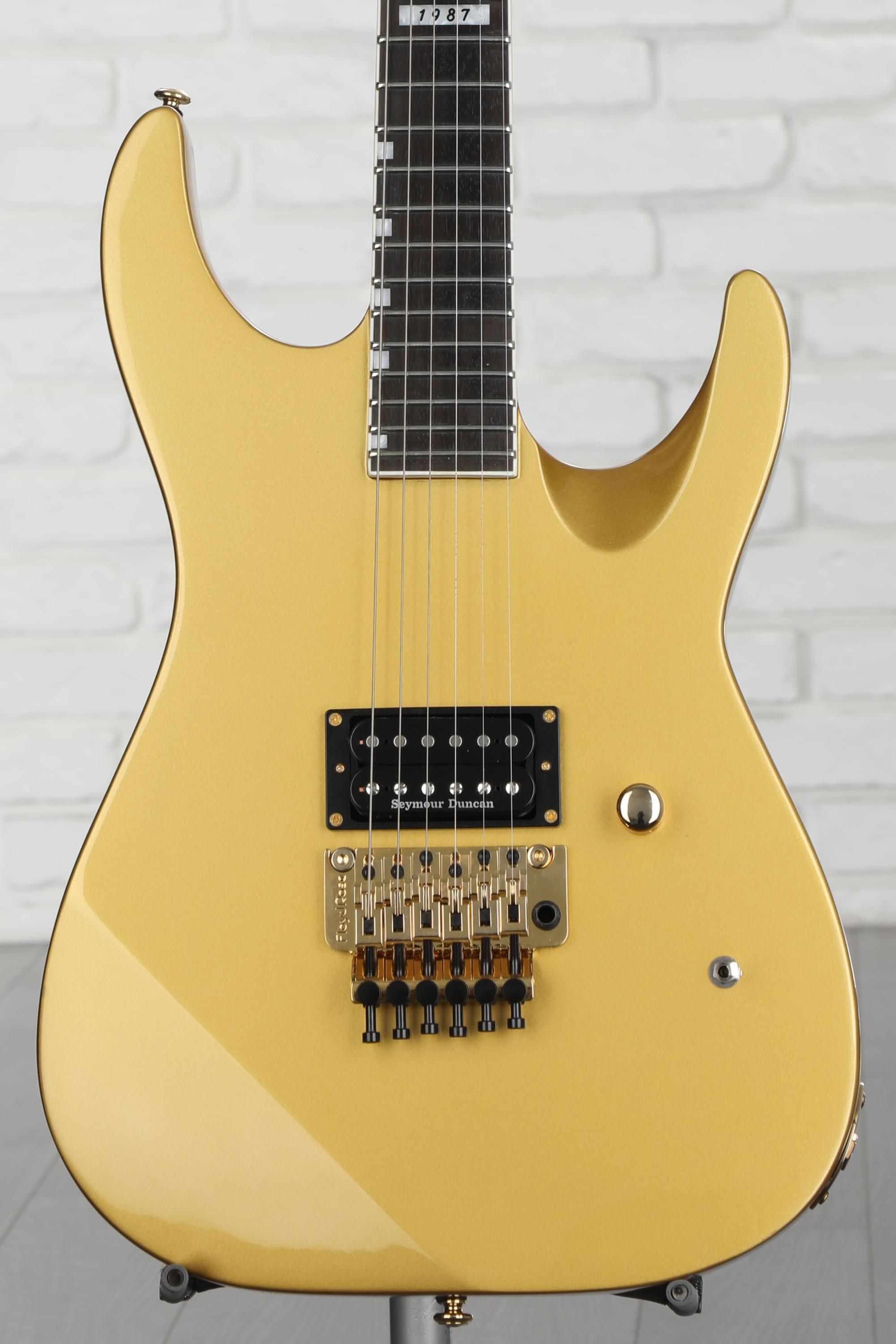 ESP LTD M-1 Custom '87 Electric Guitar - Metallic Gold | Sweetwater