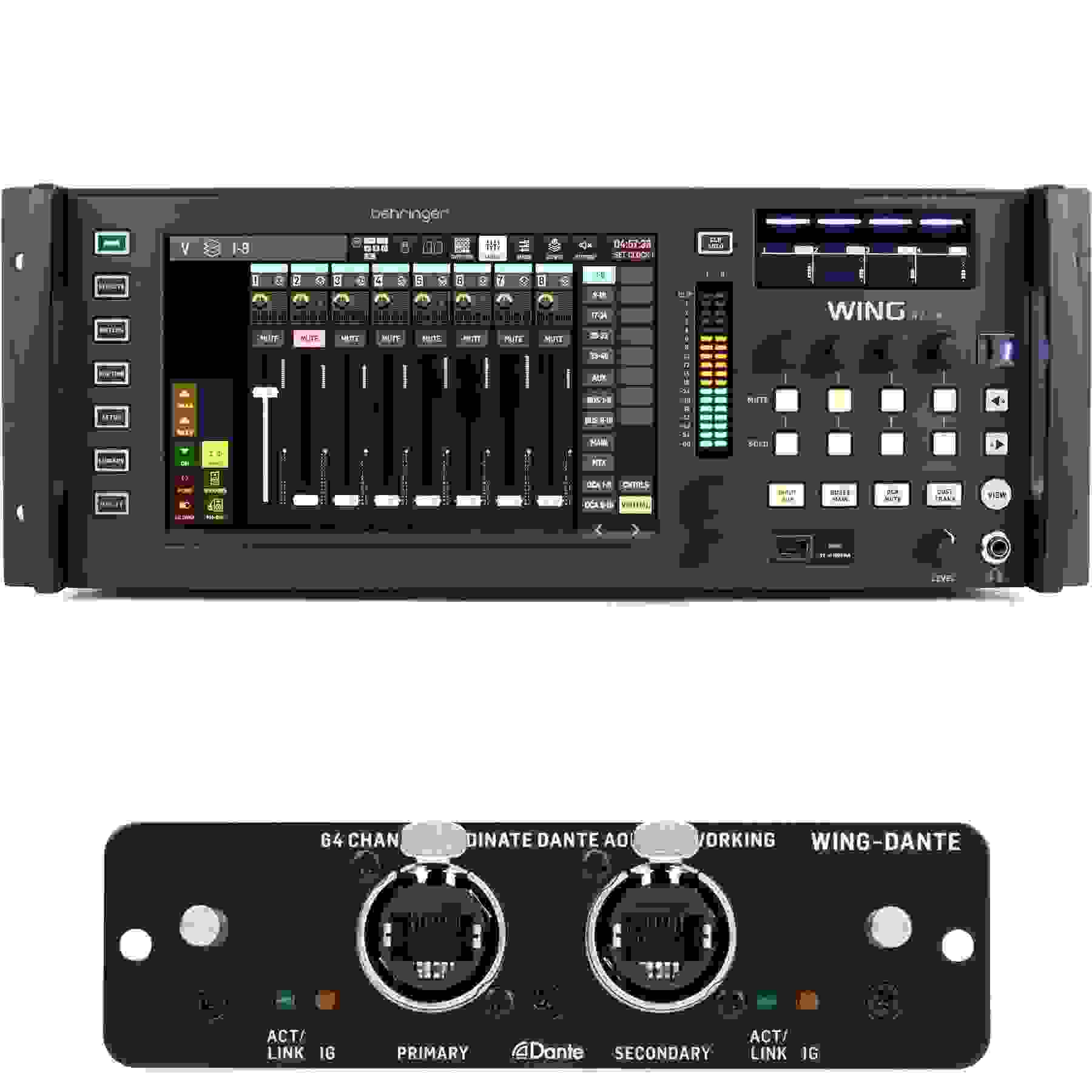 Behringer WING Rack 48-channel Digital Mixer with 64-channel Dante ...