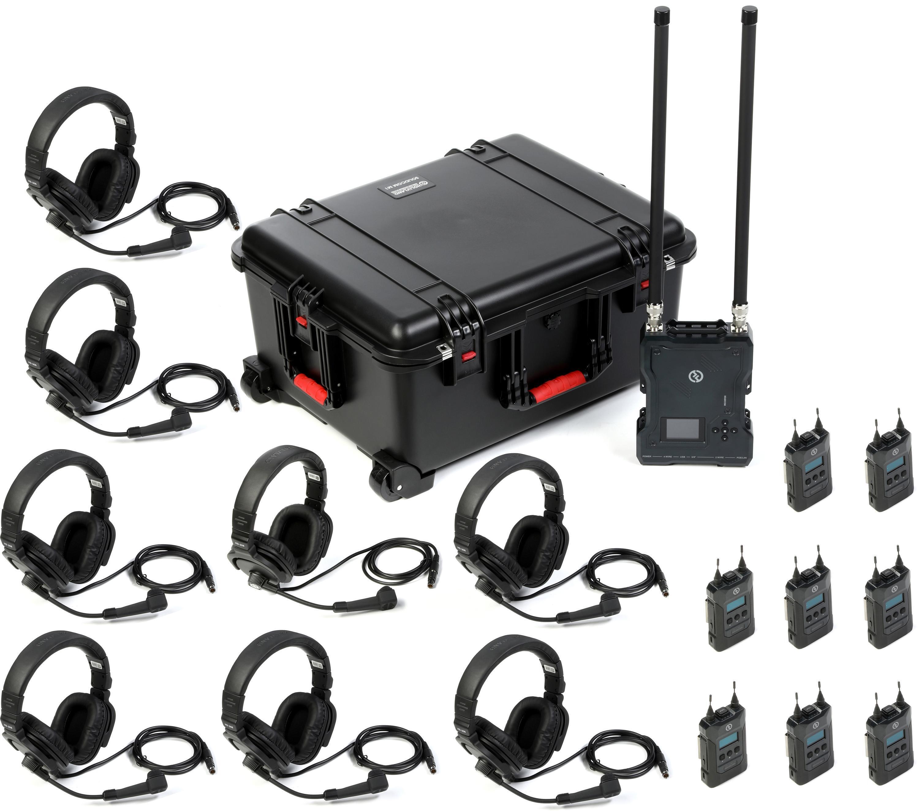 Hollyland Solidcom M1 Wireless Intercom System - 8 Beltpacks and Dual ...