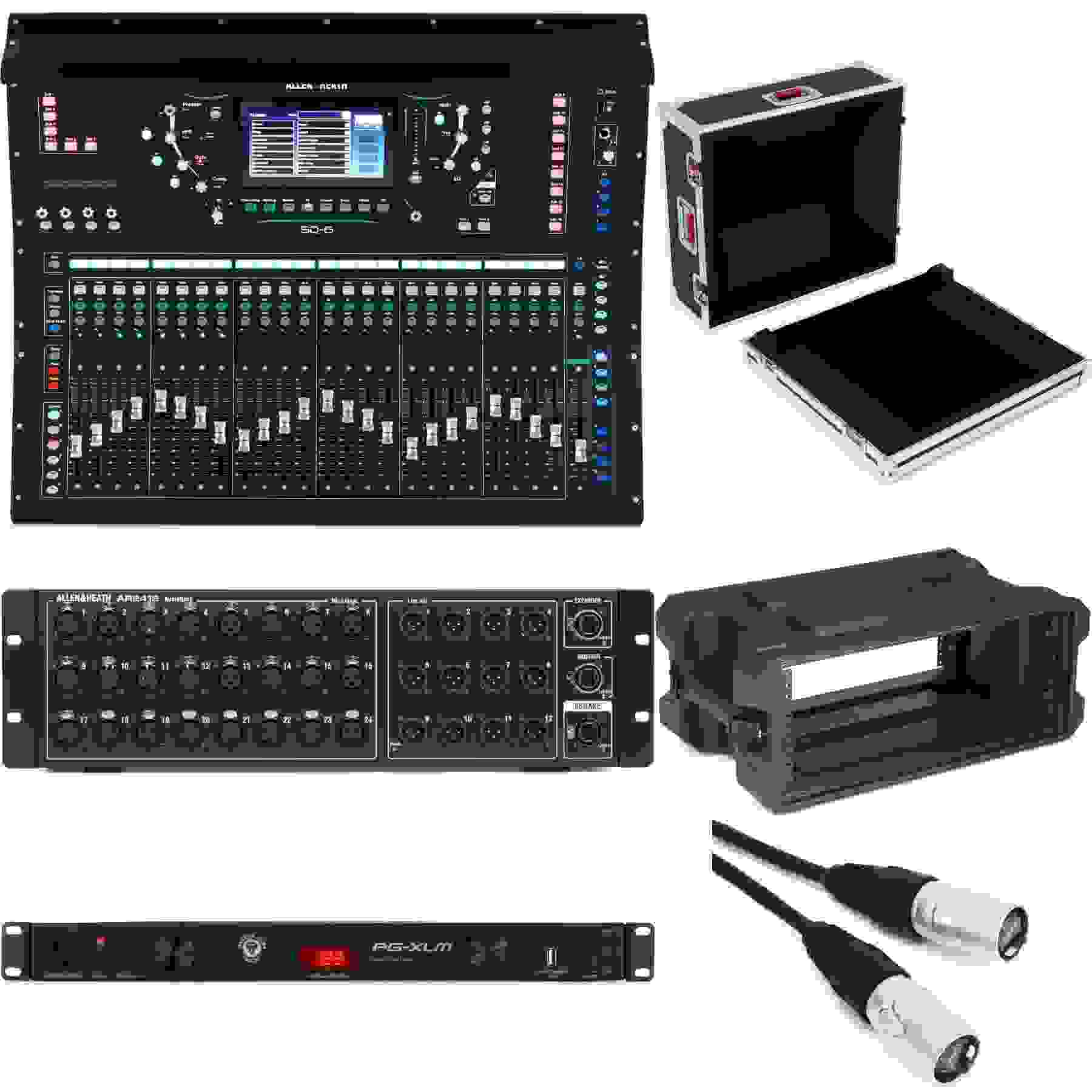 Allen & Heath SQ-6 48-channel Digital Mixer and Stagebox Bundle | Sweetwater