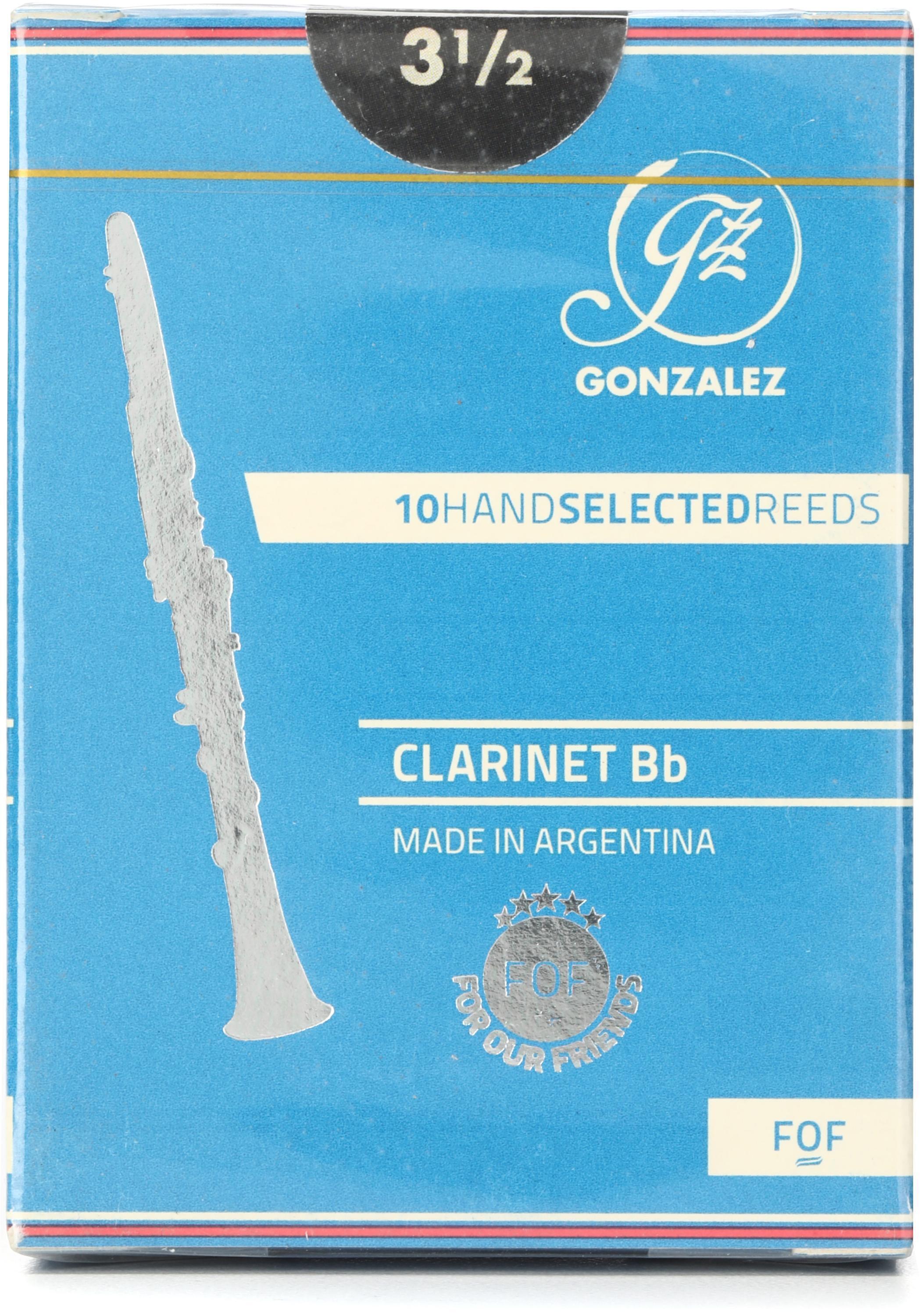 Gonzalez Reeds FOF Reeds for Bb Clarinet - 3.5 (10-pack) | Sweetwater