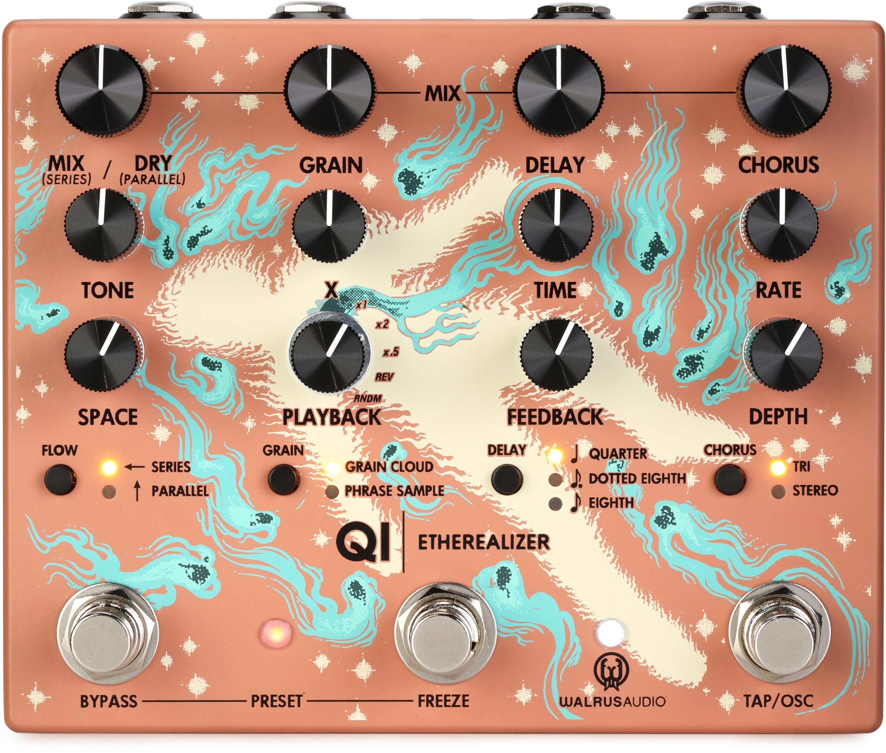 Walrus Audio Qi Etherealizer Multi-effects Pedal - Terracotta | Sweetwater