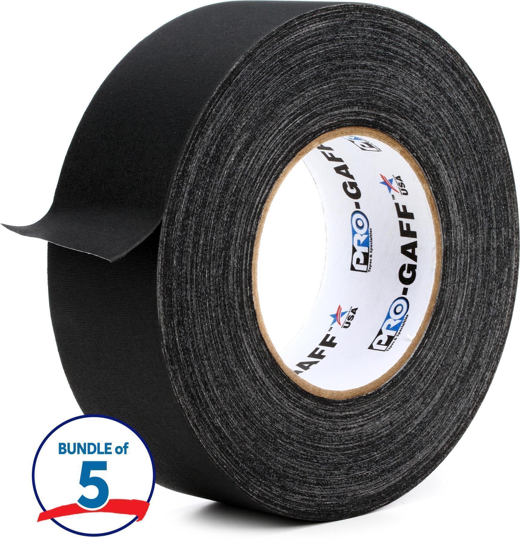 Pro Tapes Pro Gaff Premium 2-inch Gaffers Tape - 55-yard Roll - Black (5-pack) | Sweetwater