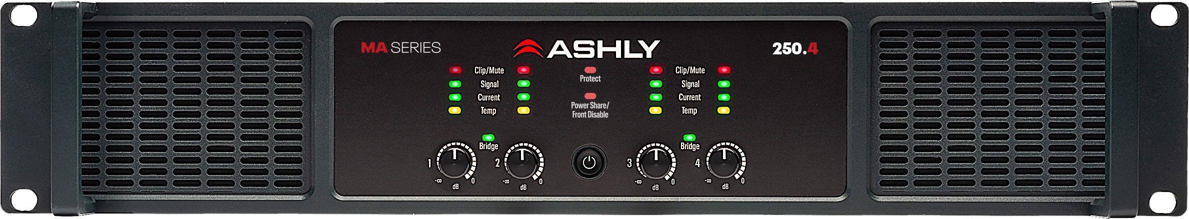 Ashly MA-250.4 1,000W 4-channel Power Amplifier | Sweetwater
