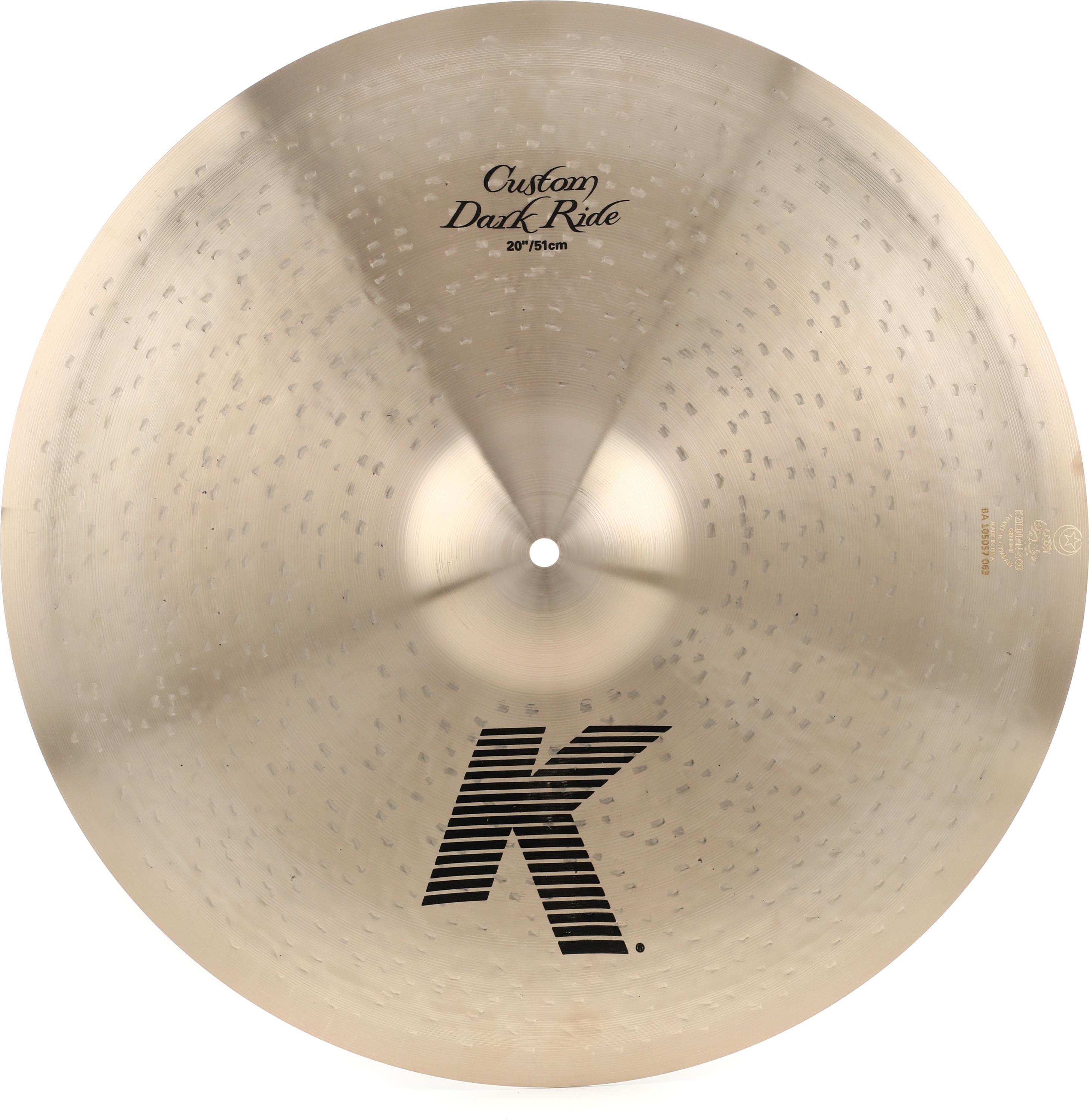 Zildjian 20-inch K Custom Dark Ride Cymbal | Sweetwater