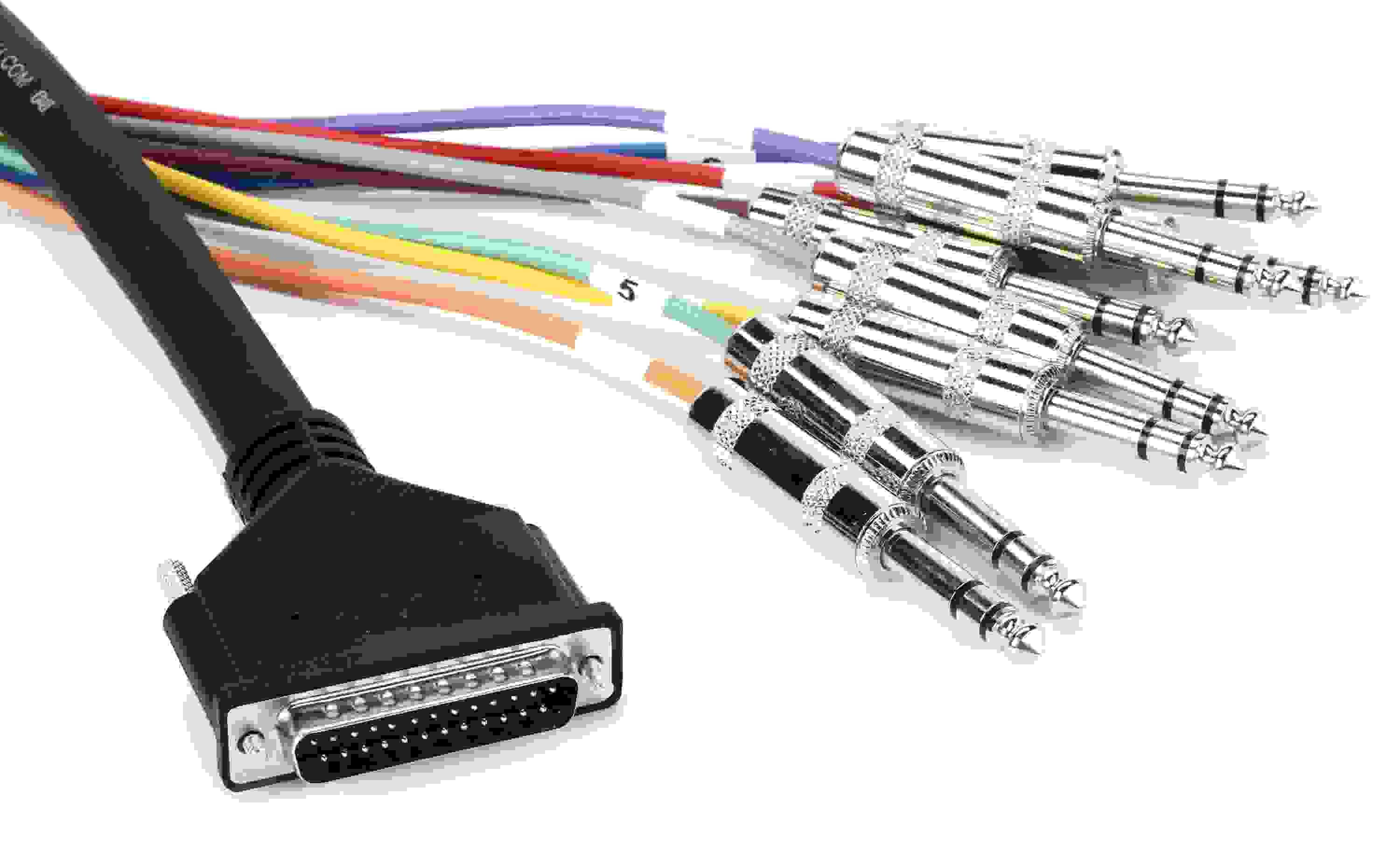 Hosa DTP-803 8-channel DB25 to 1/4 inch TRS Snake - 9.9 foot | Sweetwater