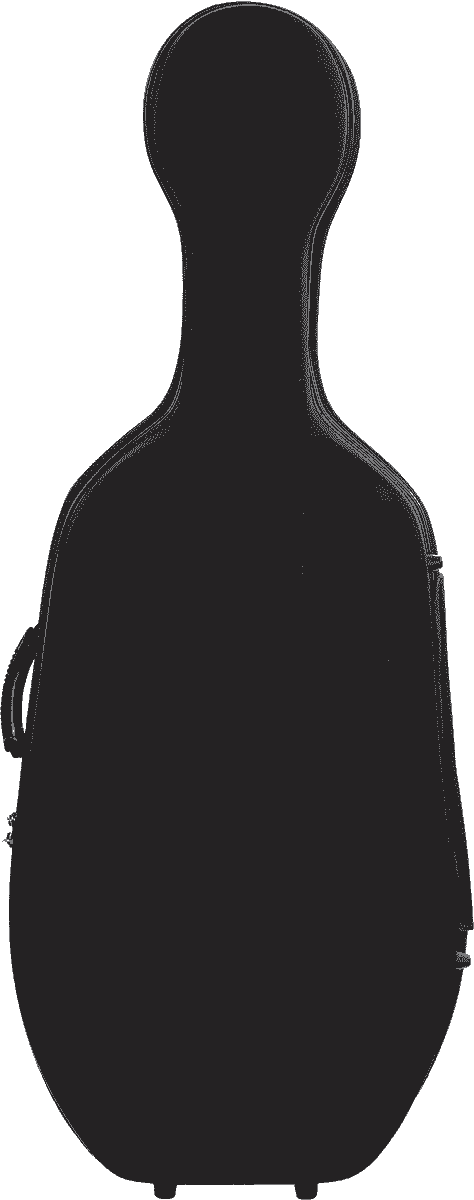 Howard Core CC490W Cello Case - Black, 1/2 Size | Sweetwater