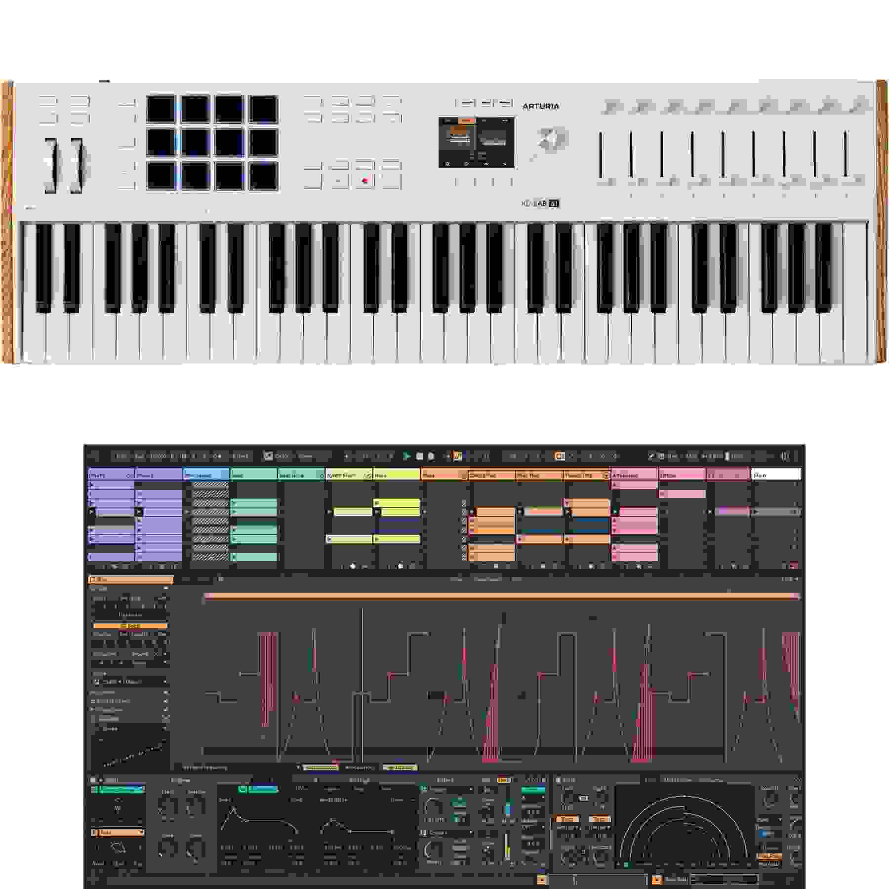 Arturia KeyLab 61 mk3 61-key Keyboard Controller with Ableton Live 12 ...