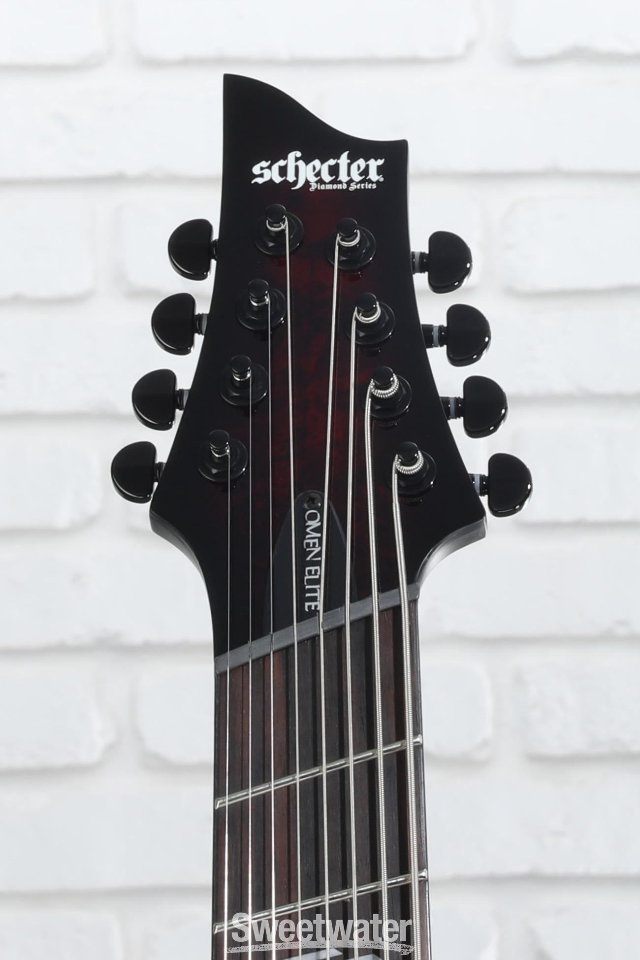 Schecter Omen Elite-8 Multiscale Left-handed 8-string Electric Guitar ...