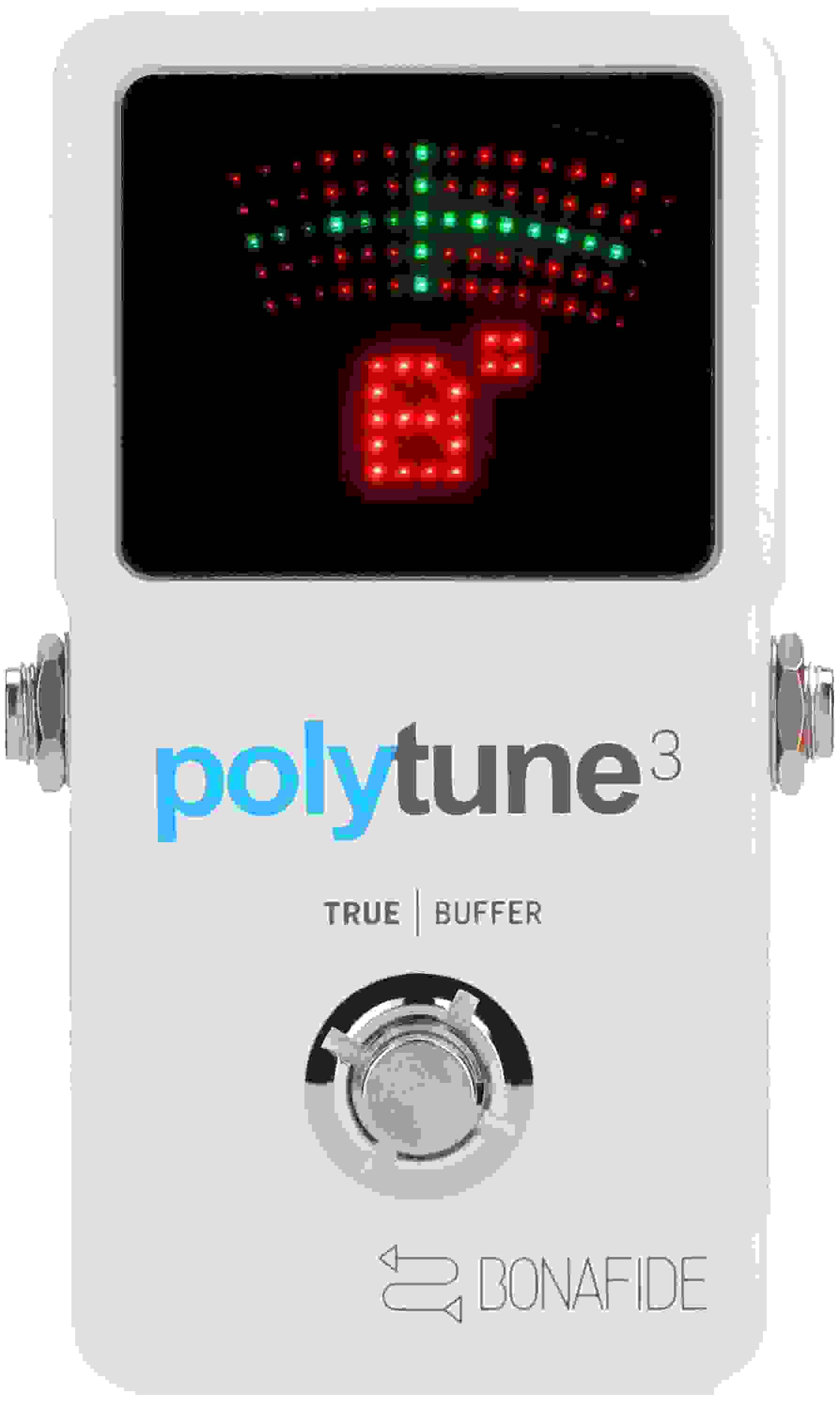 TC Electronic PolyTune 3 Polyphonic LED Guitar Tuner Pedal with Buffer | Sweetwater